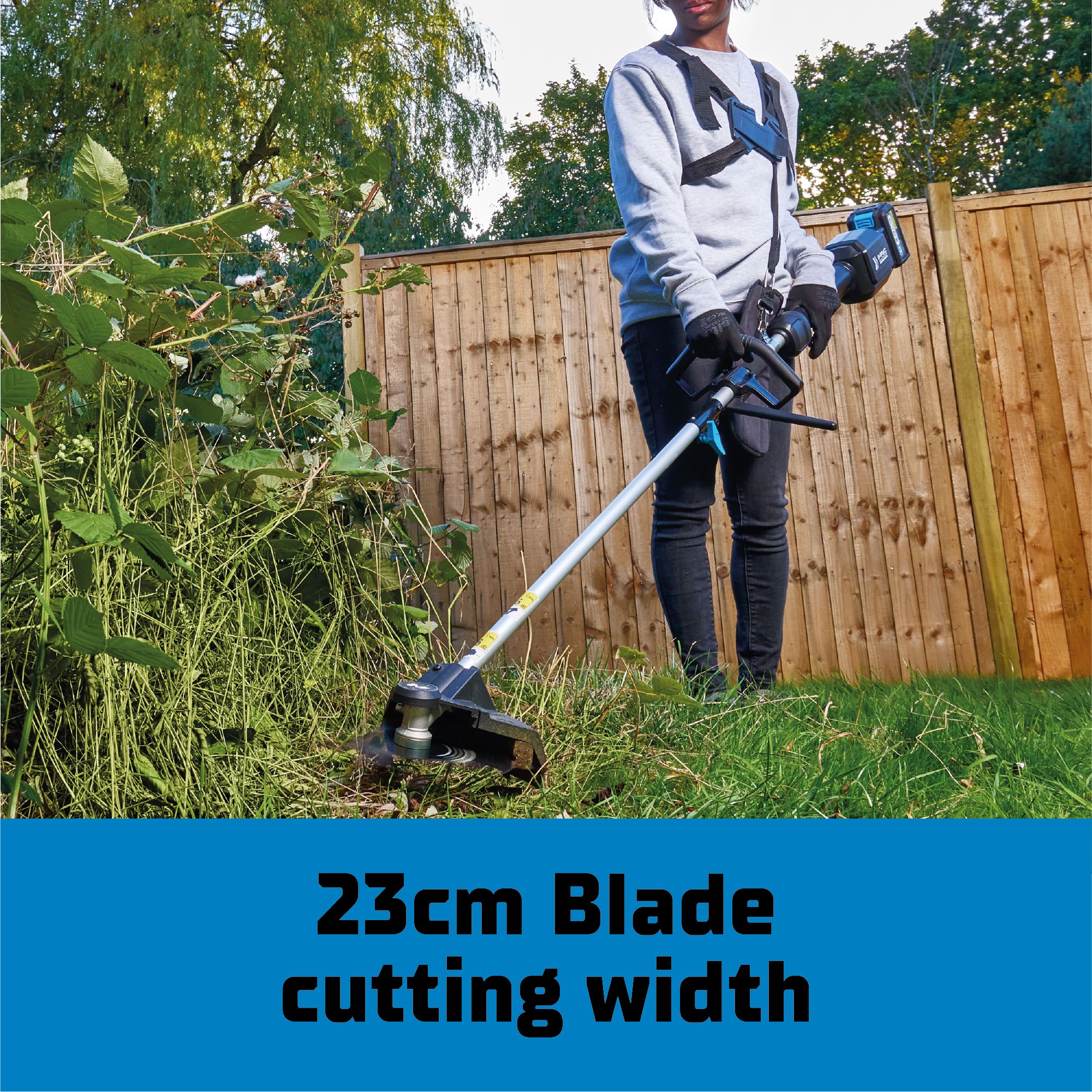 Mac Allister 36V 300mm Cordless 2-in-1 brushcutter & grass trimmer (1 x ...
