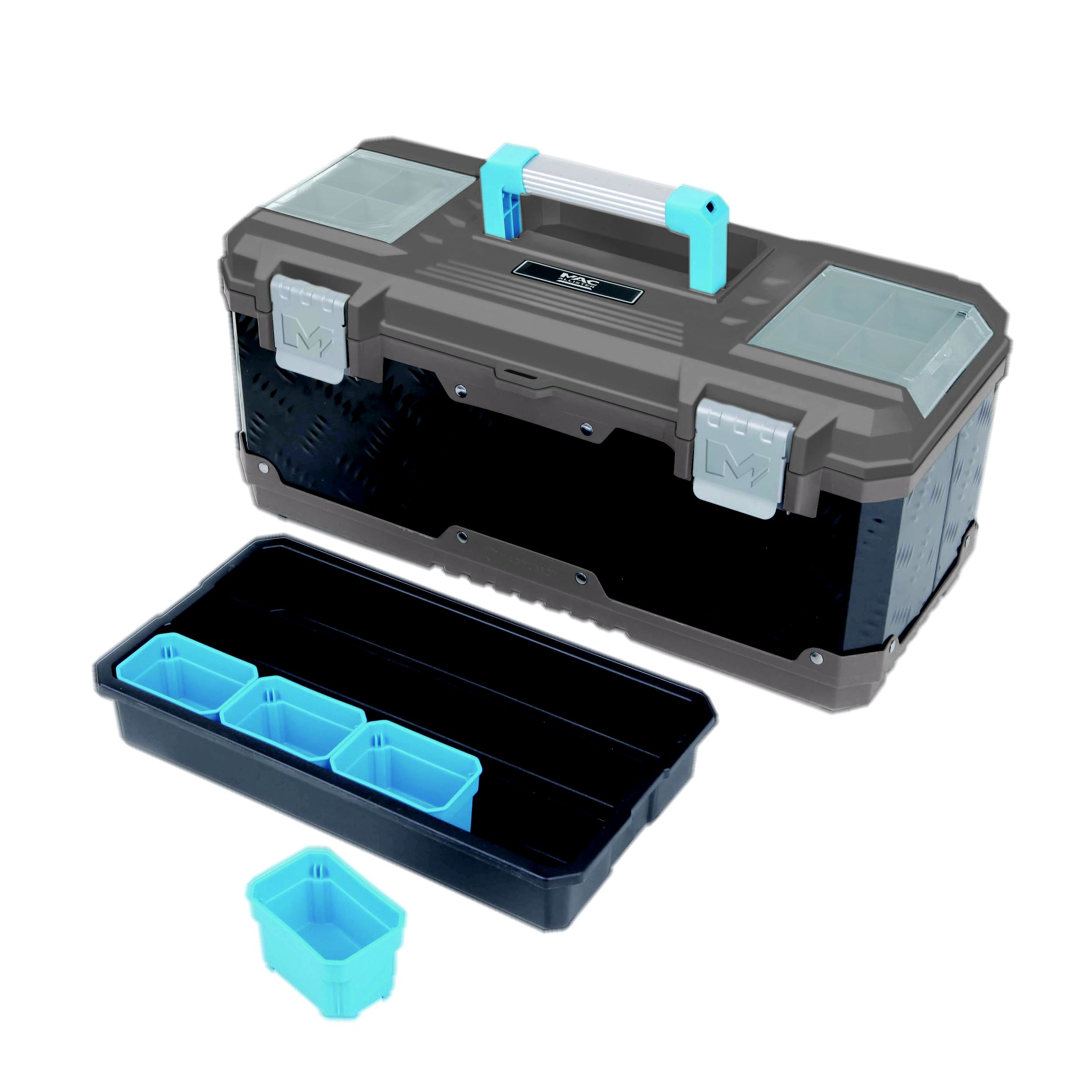 Mac Allister Black, blue & grey 20in Toolbox