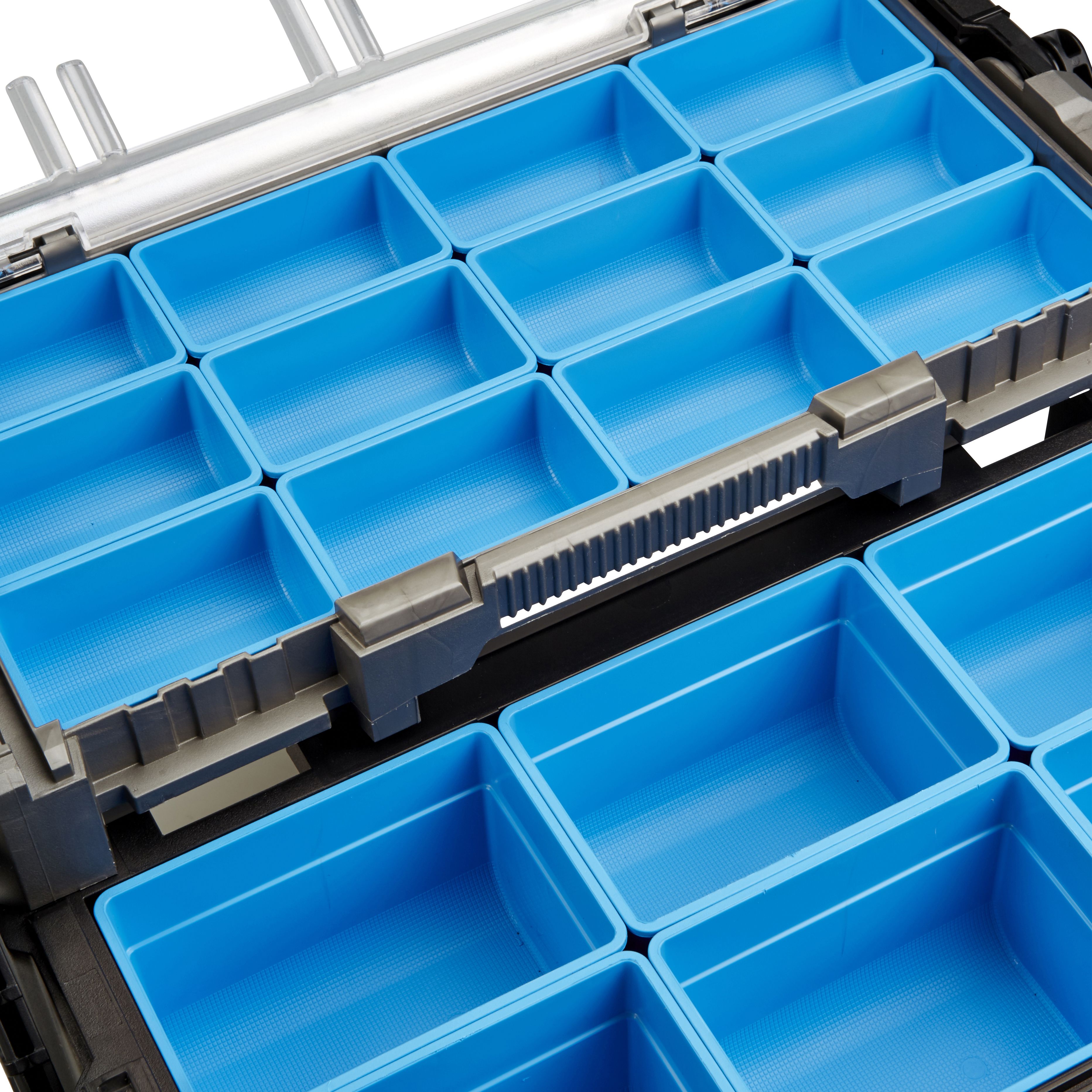 Mac Allister Black & grey Organiser with 18 compartments