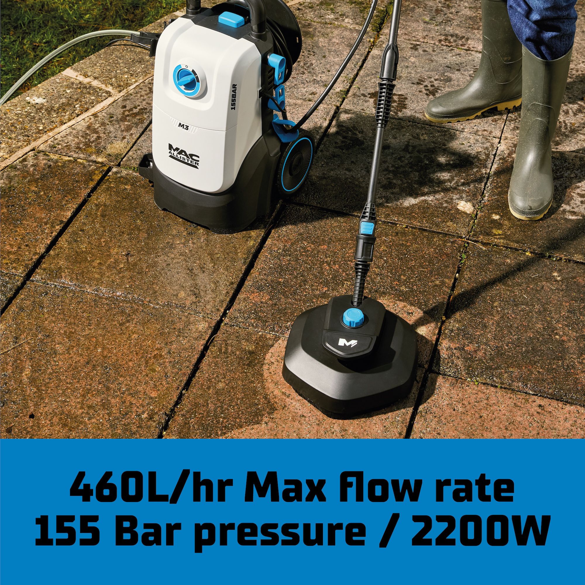 Mac Allister M3 Pressure washer Corded 155bar 2.2kW