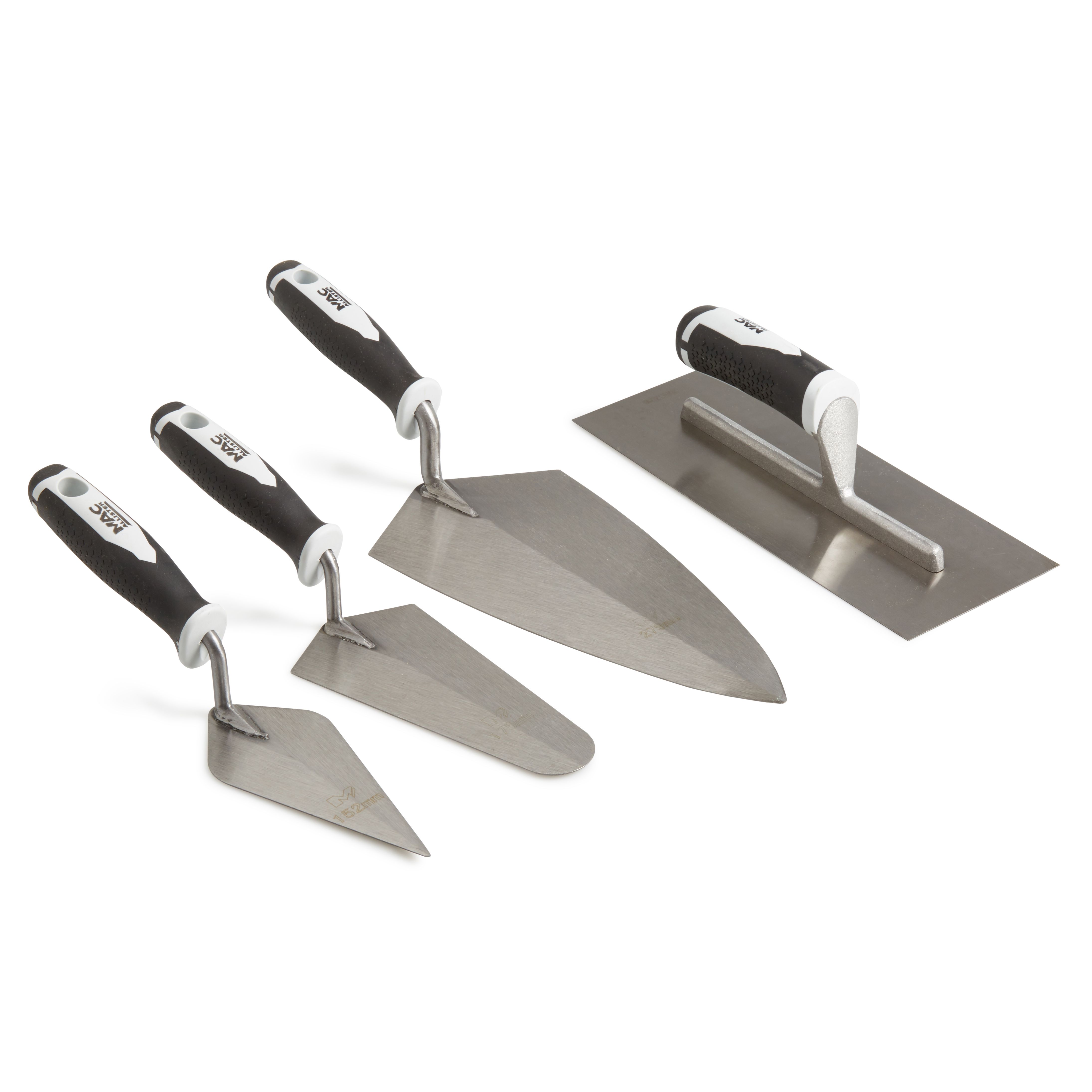 Mac Allister Plastering Trowel Set of 4 | DIY at B&Q