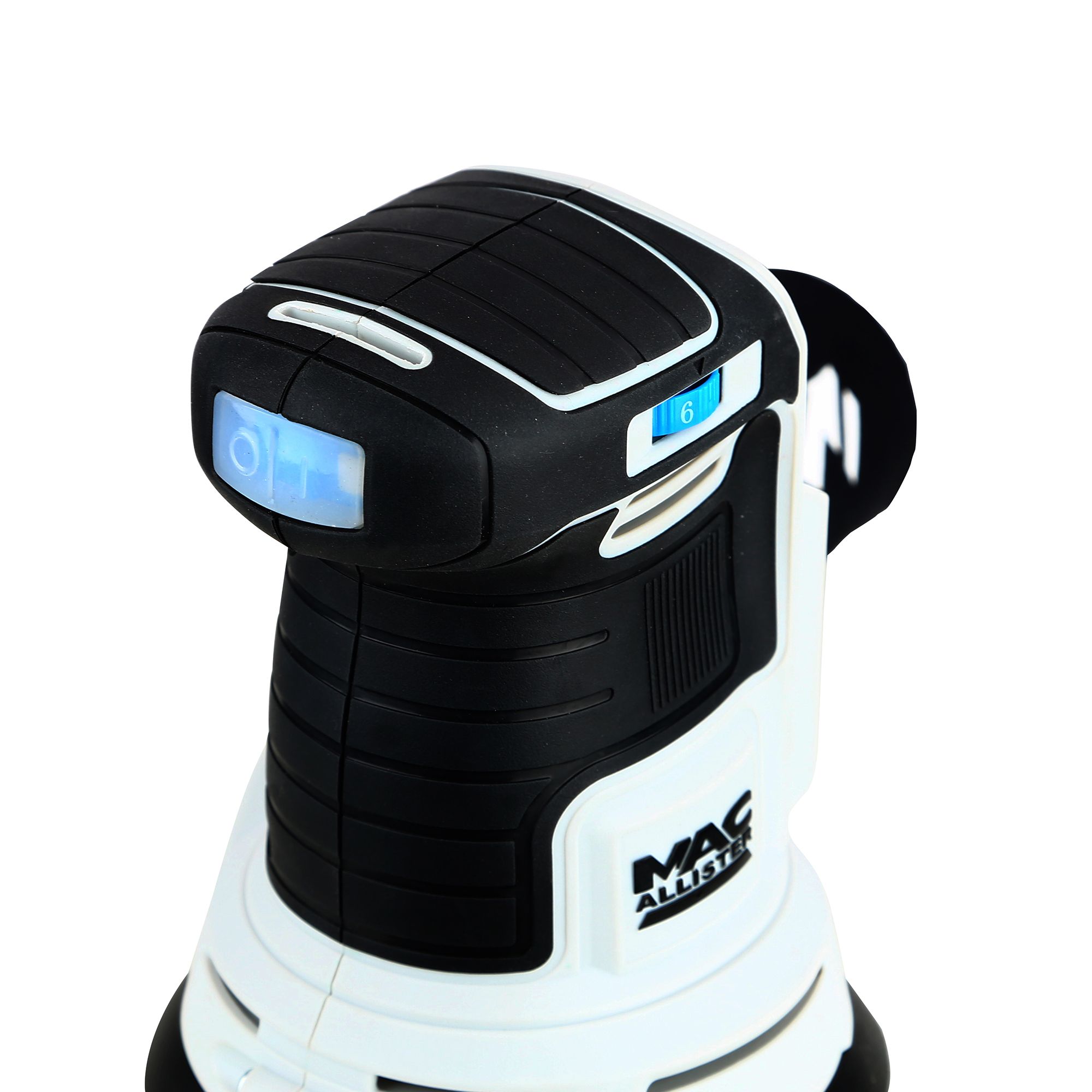 Mac Allister Solo 18V 125mm Li-ion Brushed Cordless Random orbit sander ...