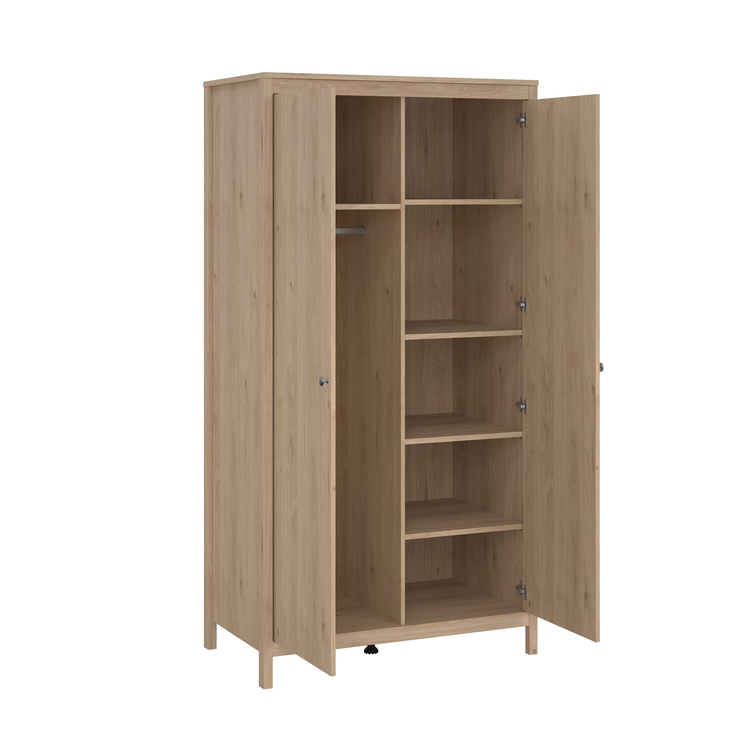 Madrid Oak effect Wardrobe (H)1990mm (W)1023mm (D)584mm