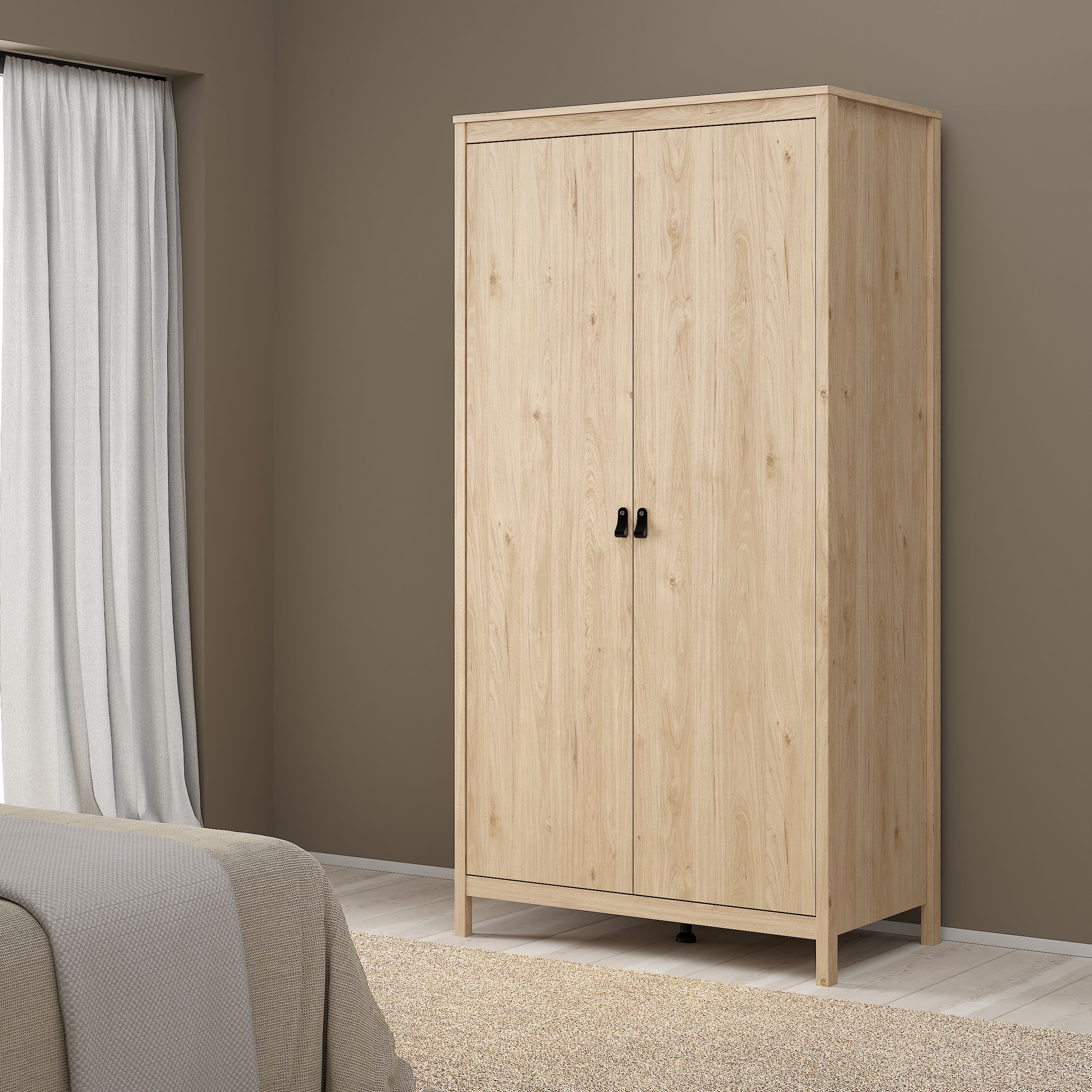 Madrid Oak effect Wardrobe (H)1990mm (W)1023mm (D)584mm