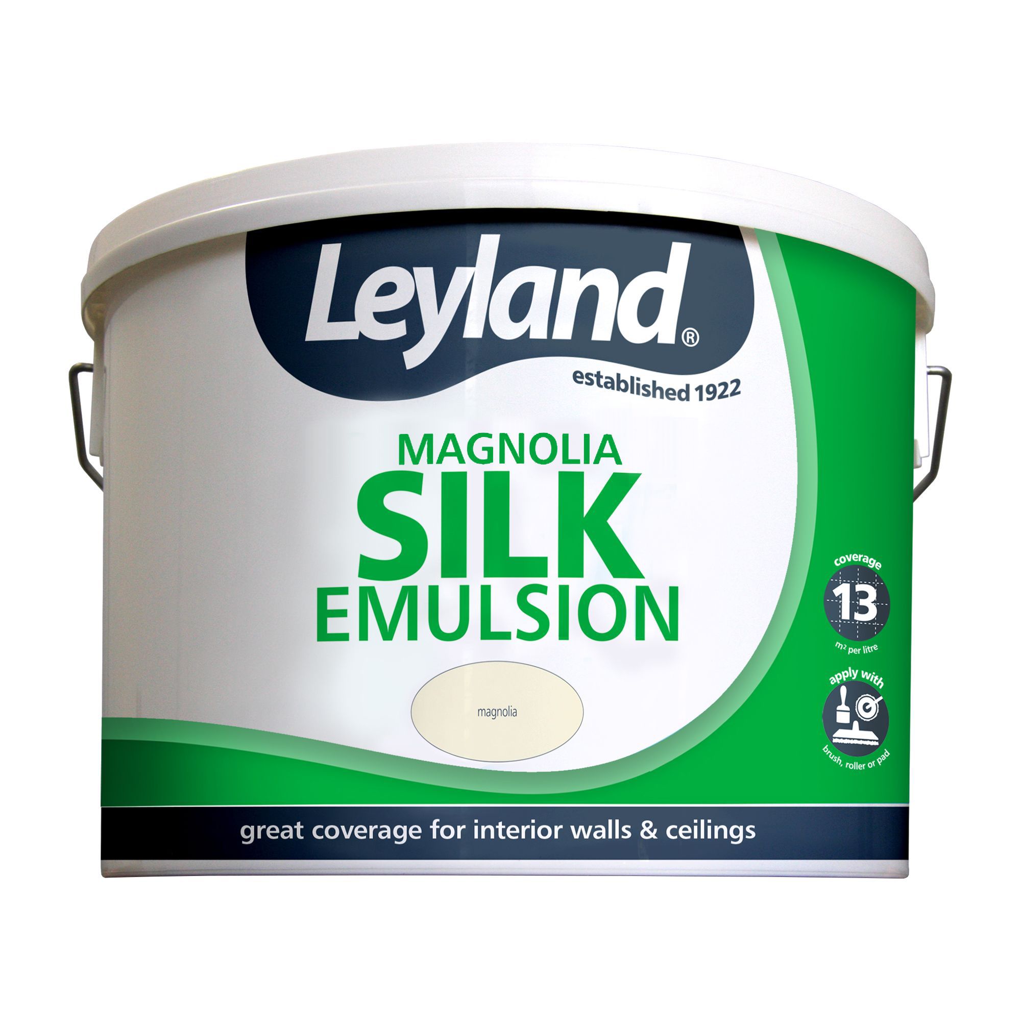 Magnolia Silk Emulsion paint, 10L | DIY at B&Q
