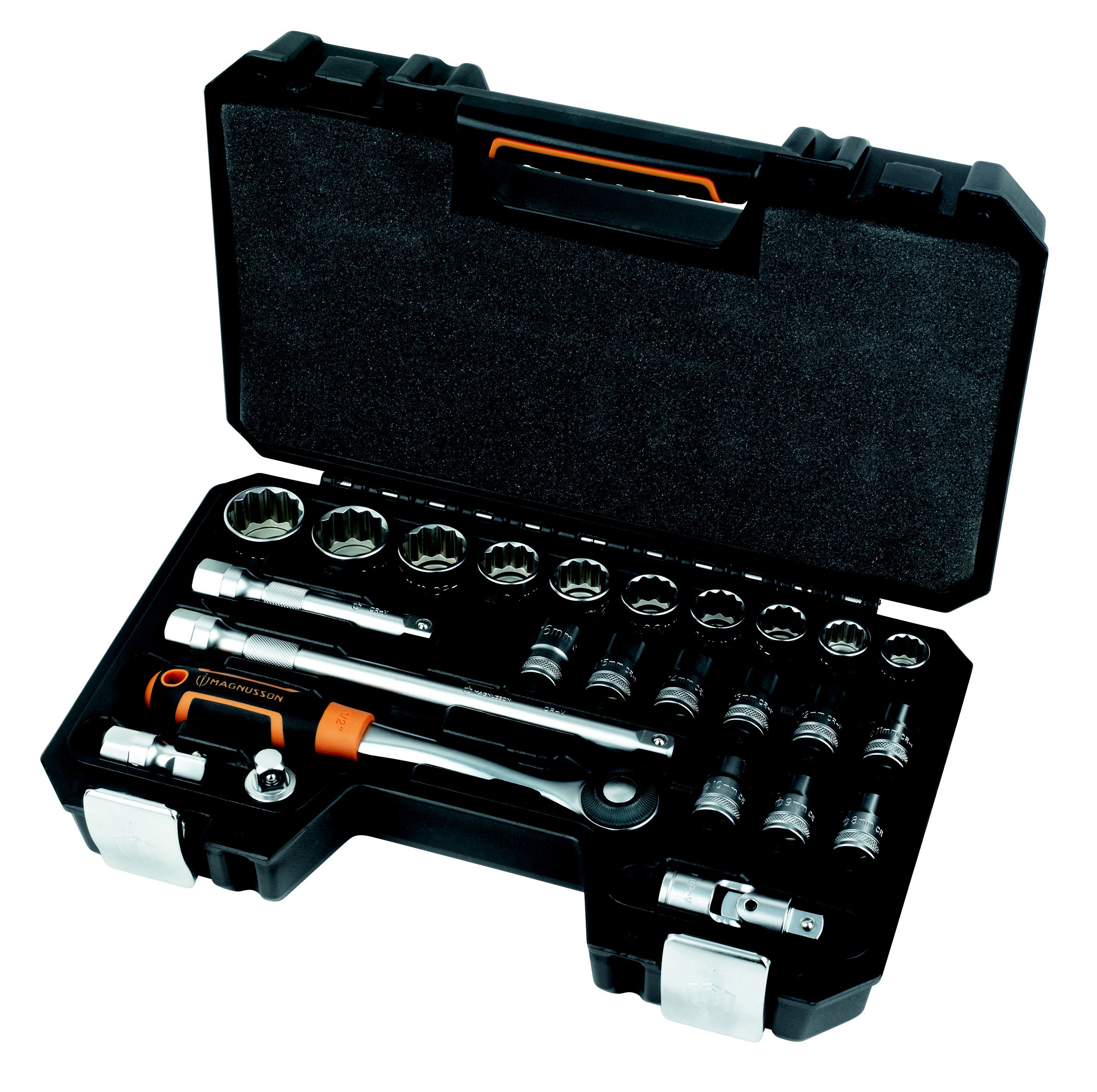 Magnusson 25 piece ½" Standard Socket set | DIY at B&Q