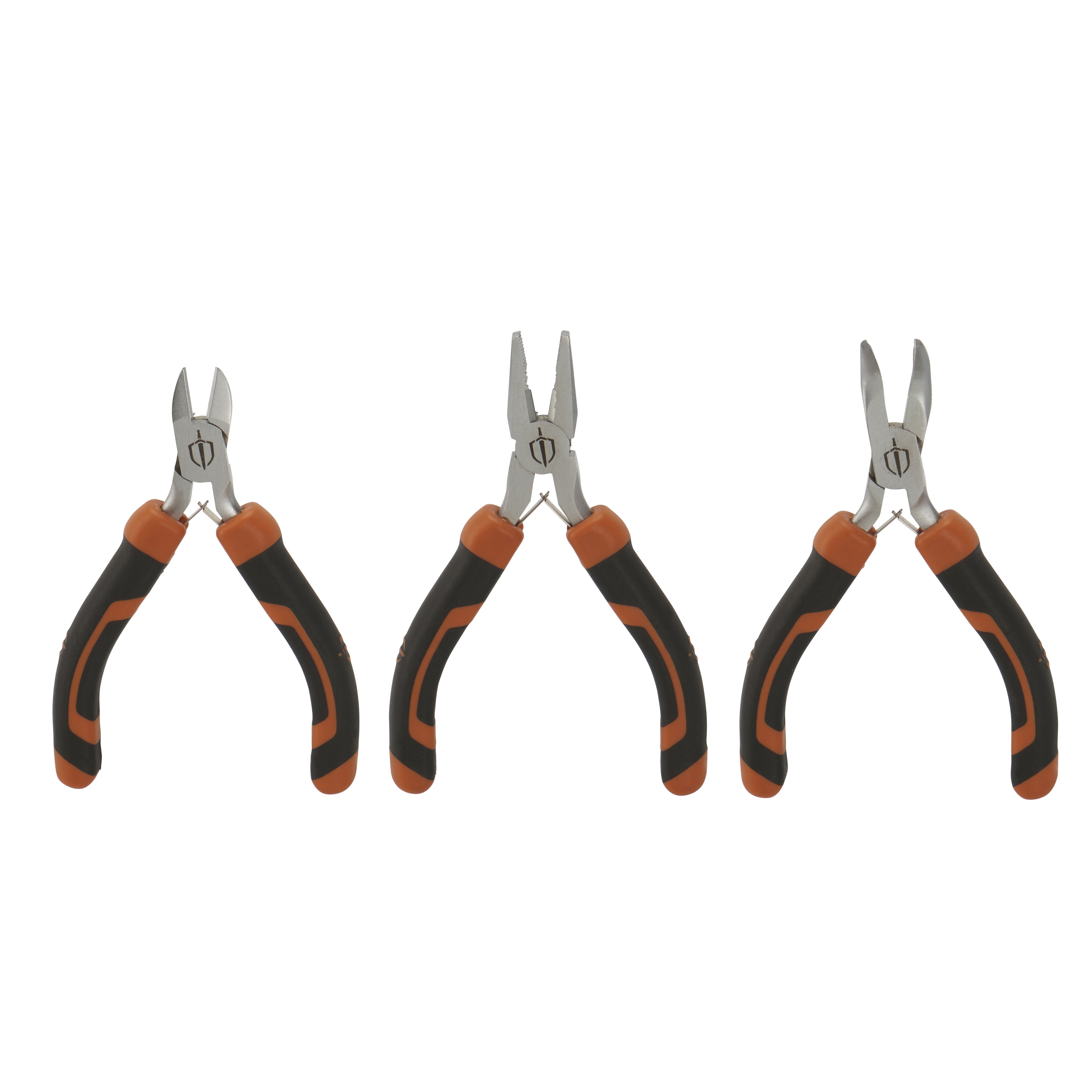 Magnusson 3 piece Chrome vanadium steel Mini pliers set PL113 Comfort grip