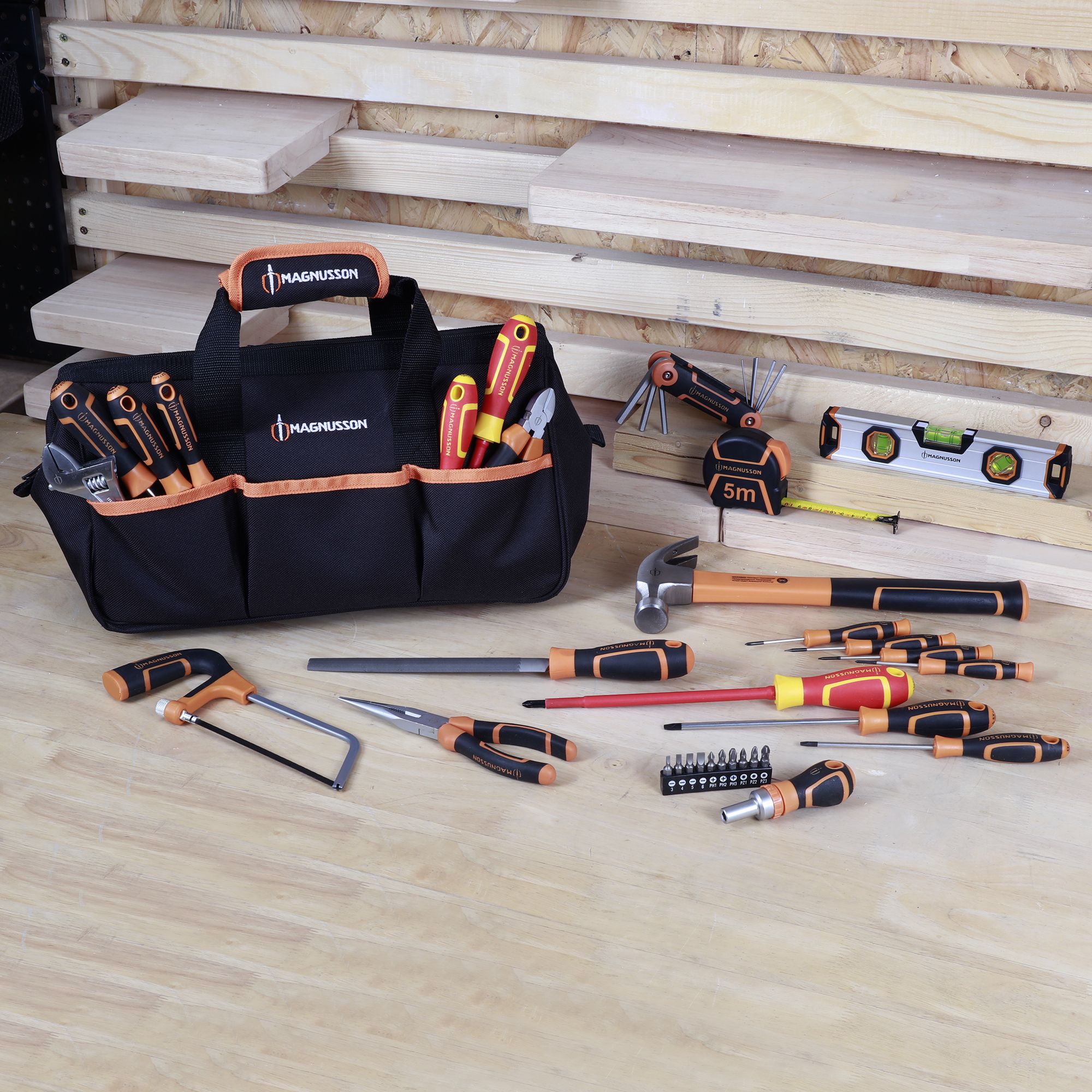 Magnusson 40 piece Orange & black Tool kit | DIY at B&Q