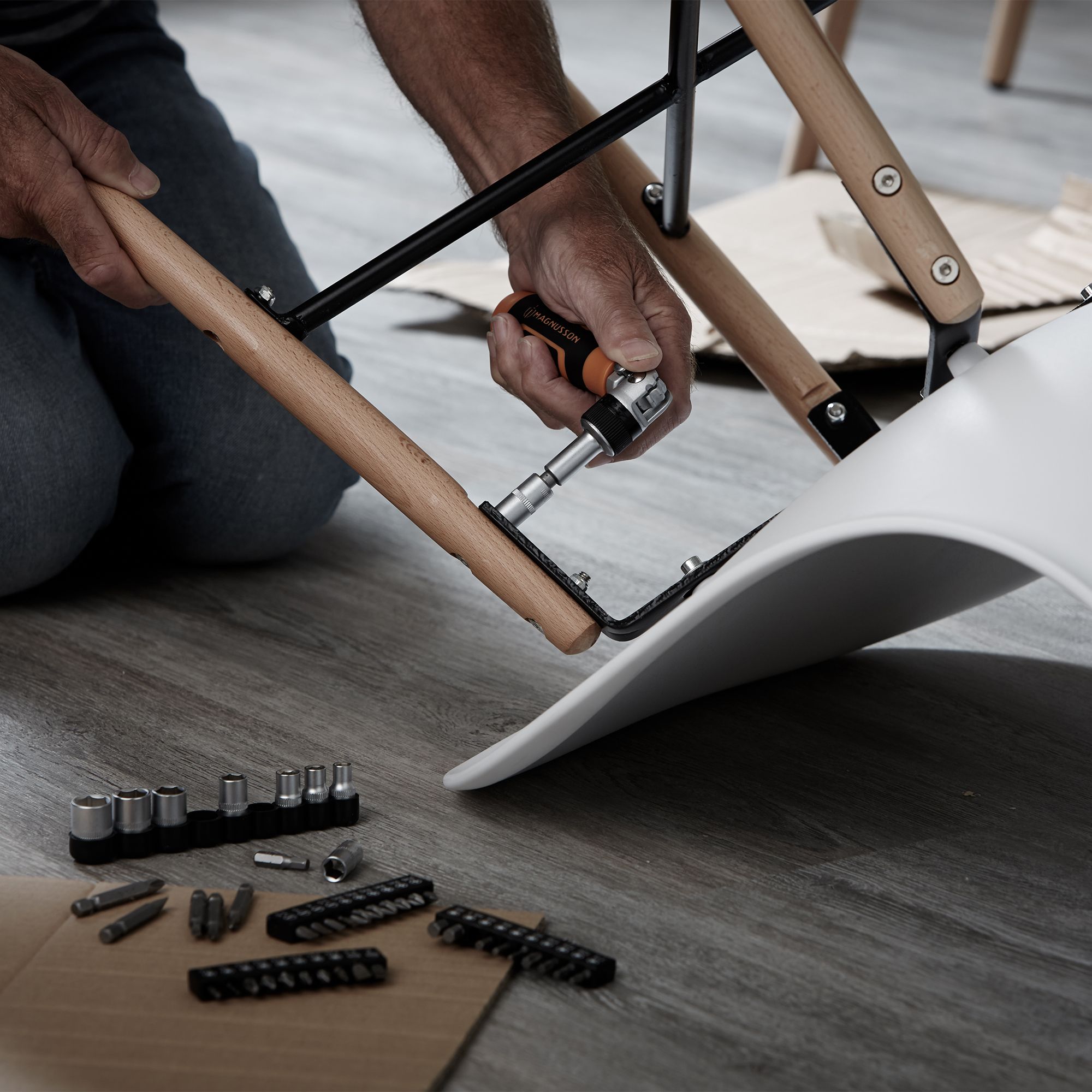 Magnusson 46 Piece Ratcheting screwdriver & bit Set | DIY at B&Q