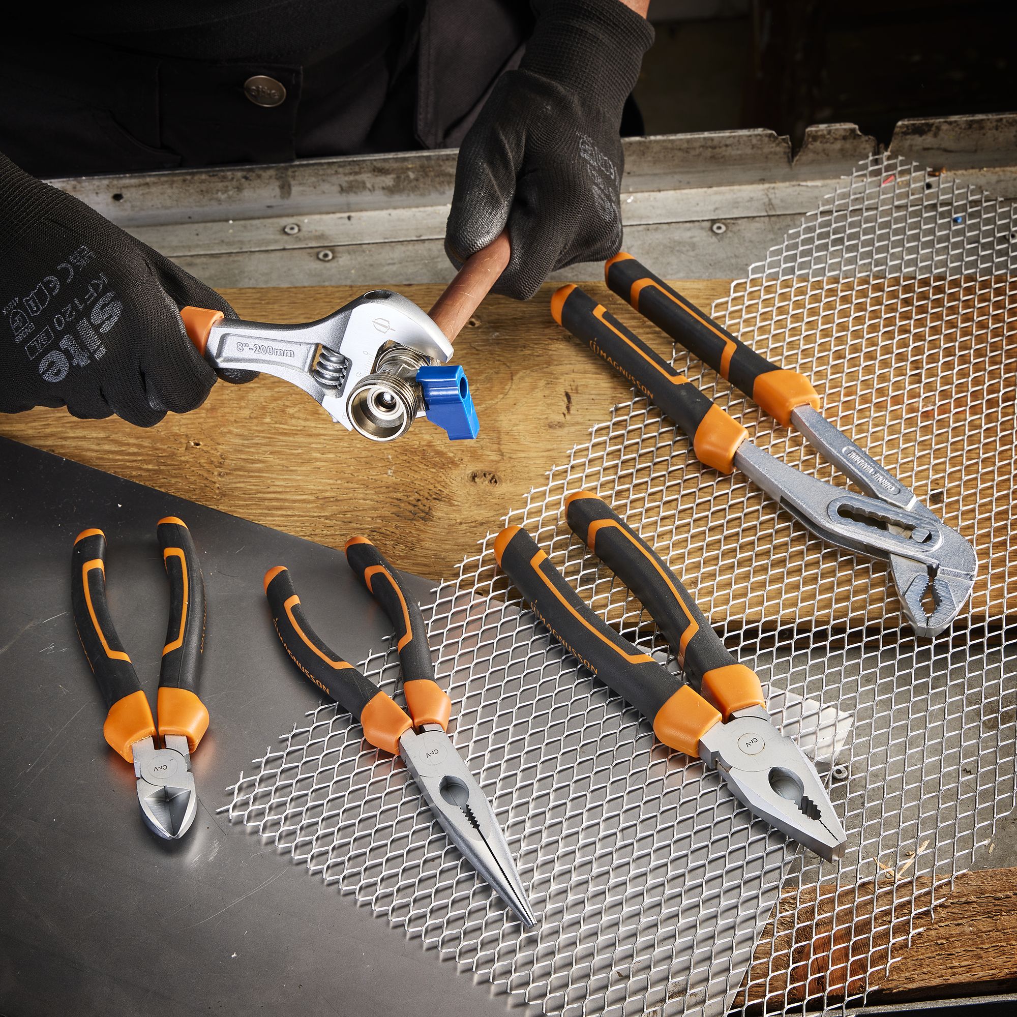 Magnusson 5 piece Chrome vanadium steel Pliers set PL110 Comfort grip