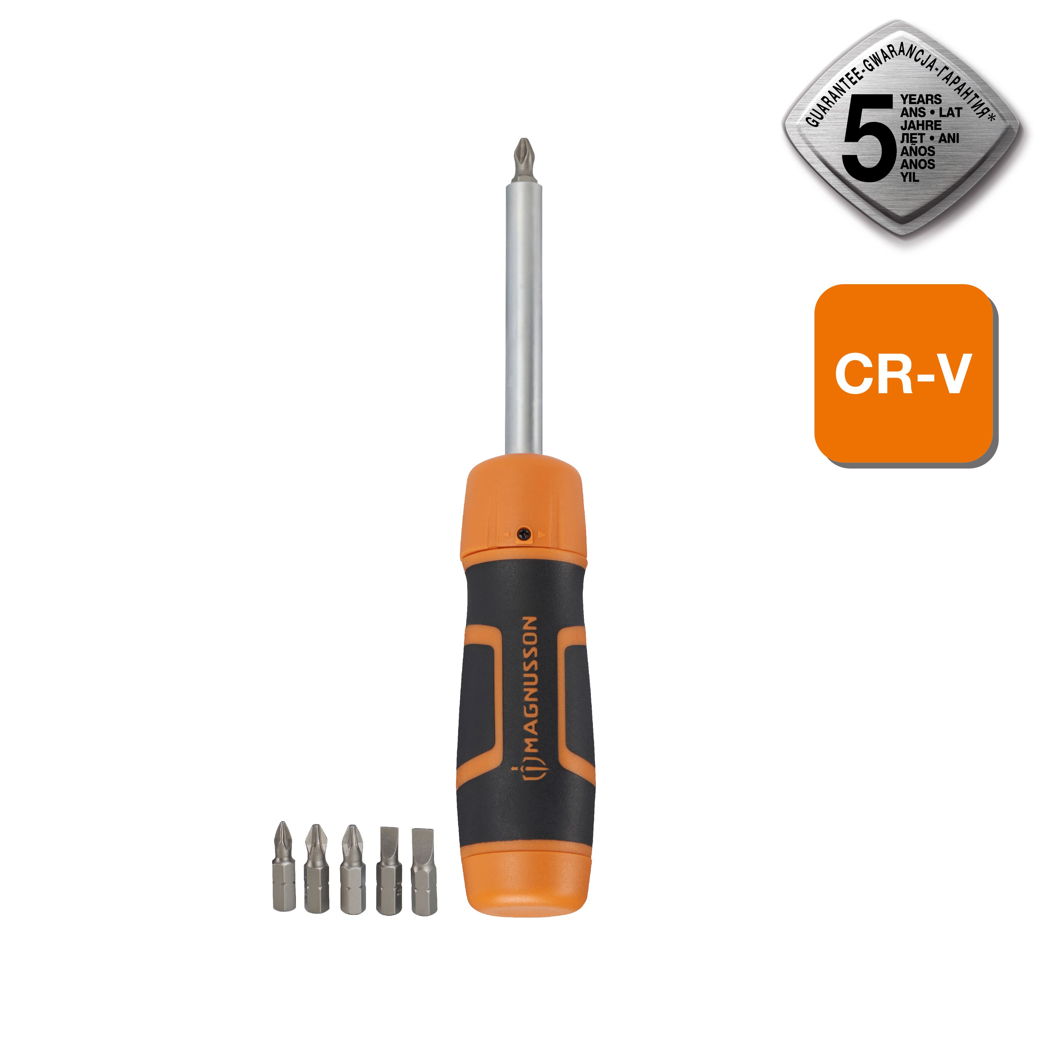 Magnusson 7 Piece Ratcheting screwdriver & bit Set