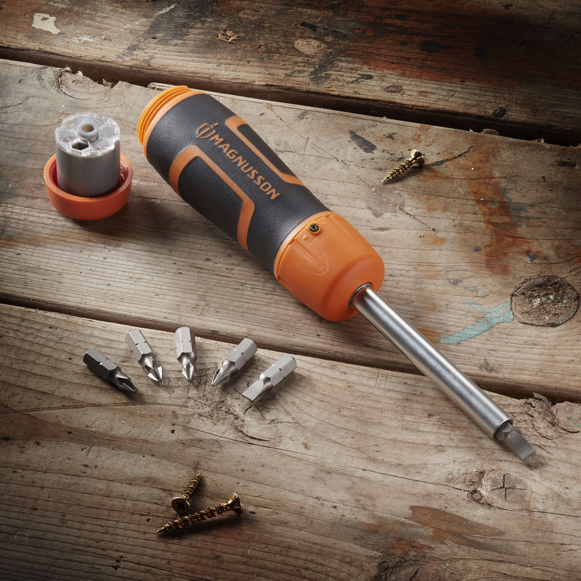 Magnusson 7 Piece Ratcheting screwdriver & bit Set