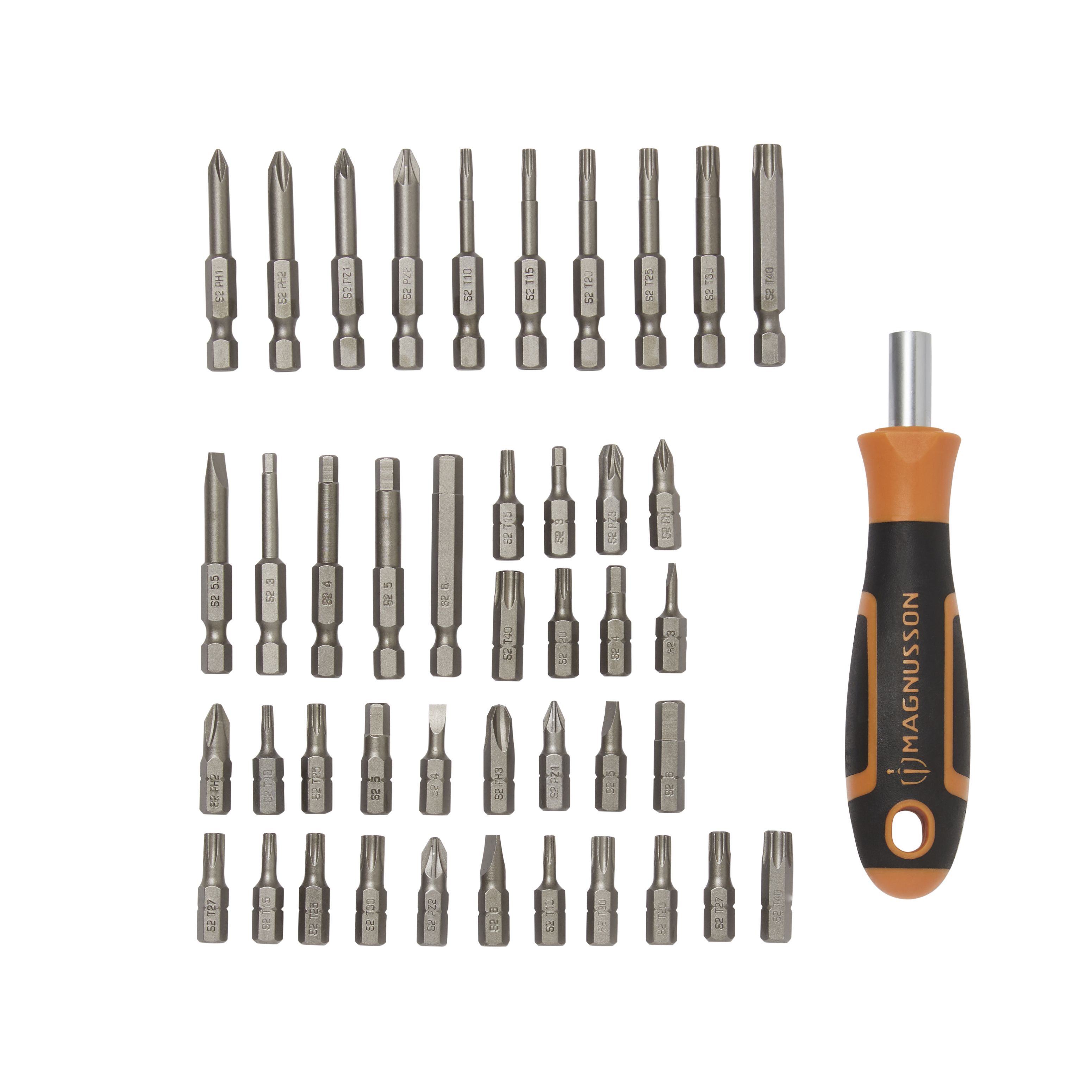 Magnusson Mixed Screwdriver set (44 piece) - SCS37