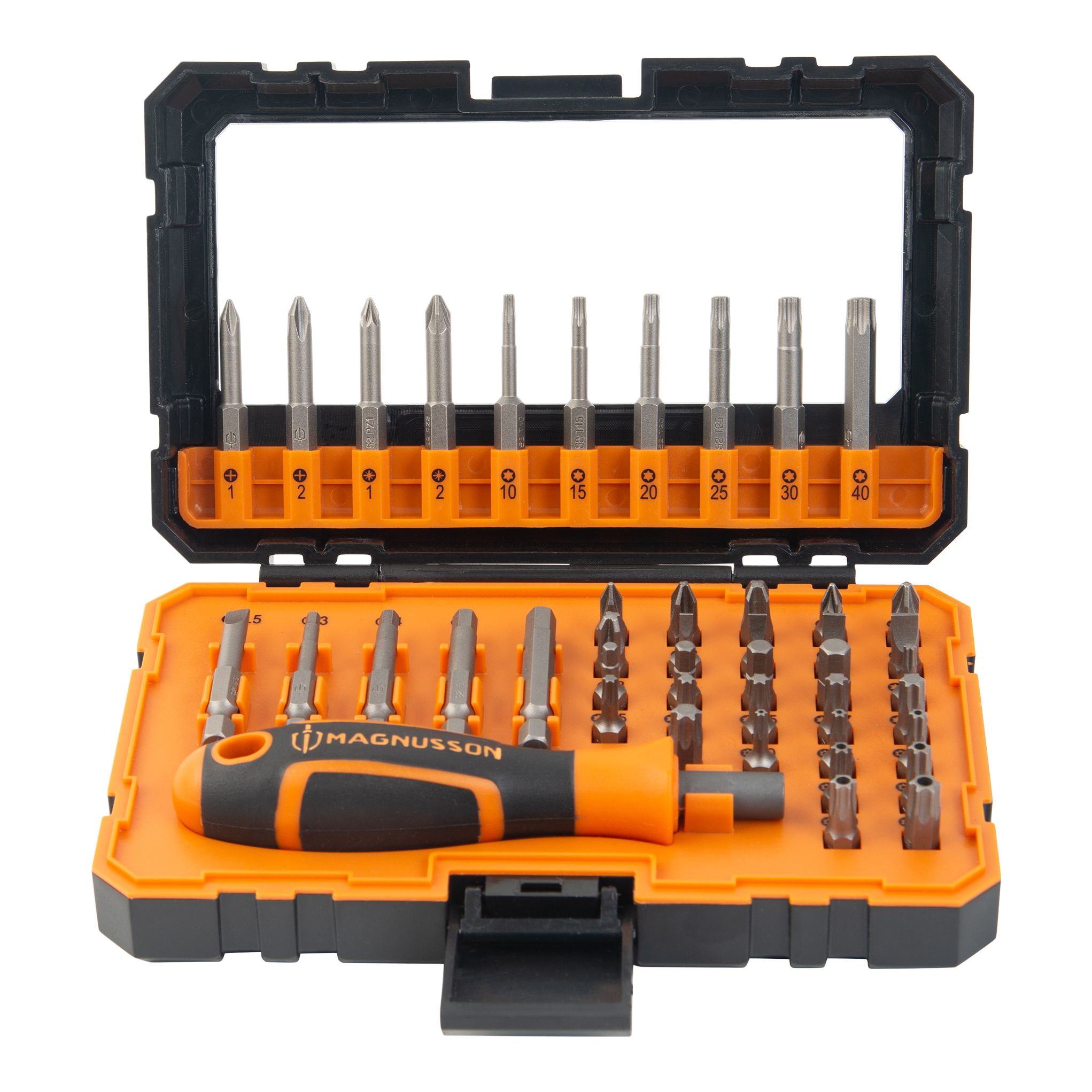 Magnusson Mixed Screwdriver set (44 piece) - SCS37