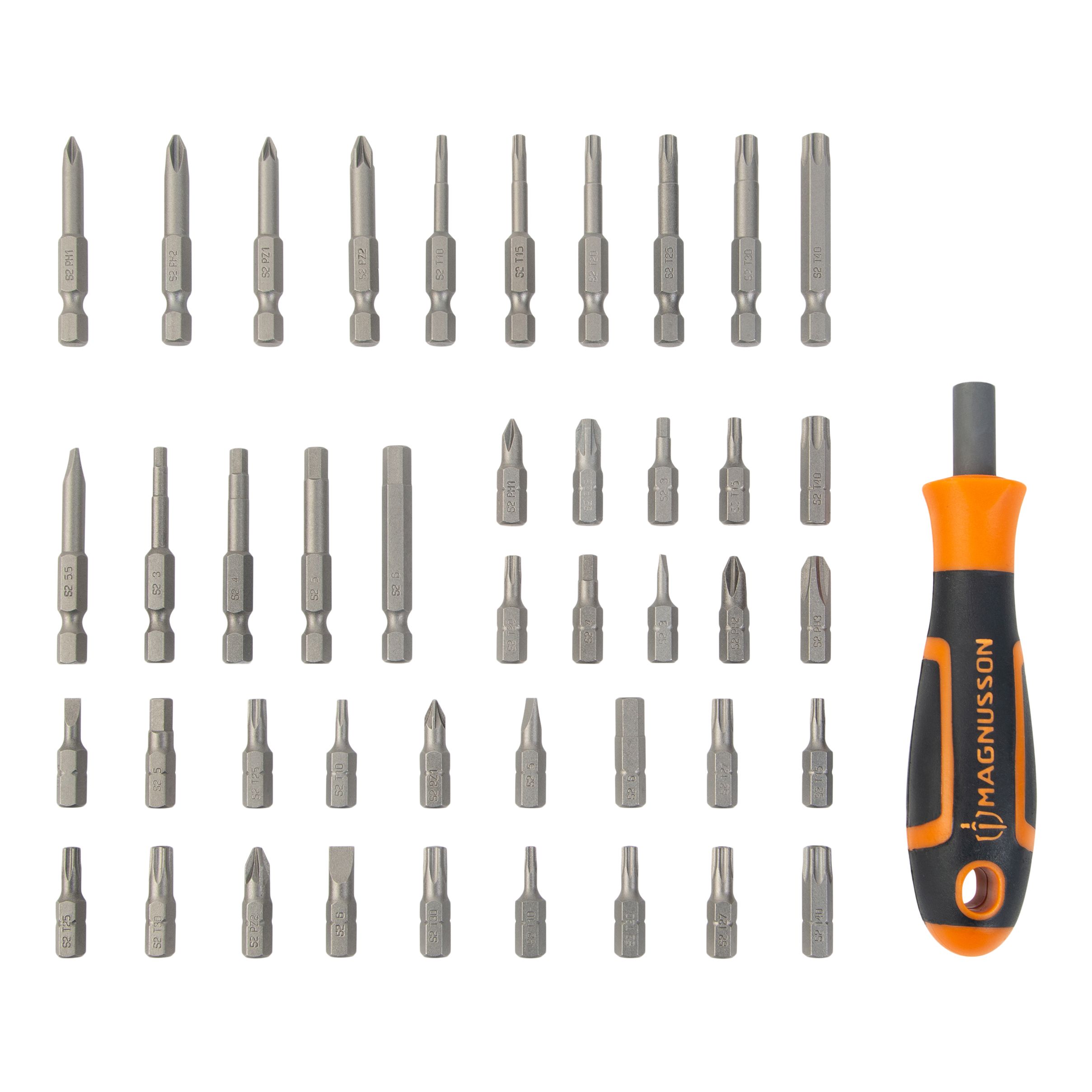 Magnusson Mixed Screwdriver set (44 piece) - SCS37