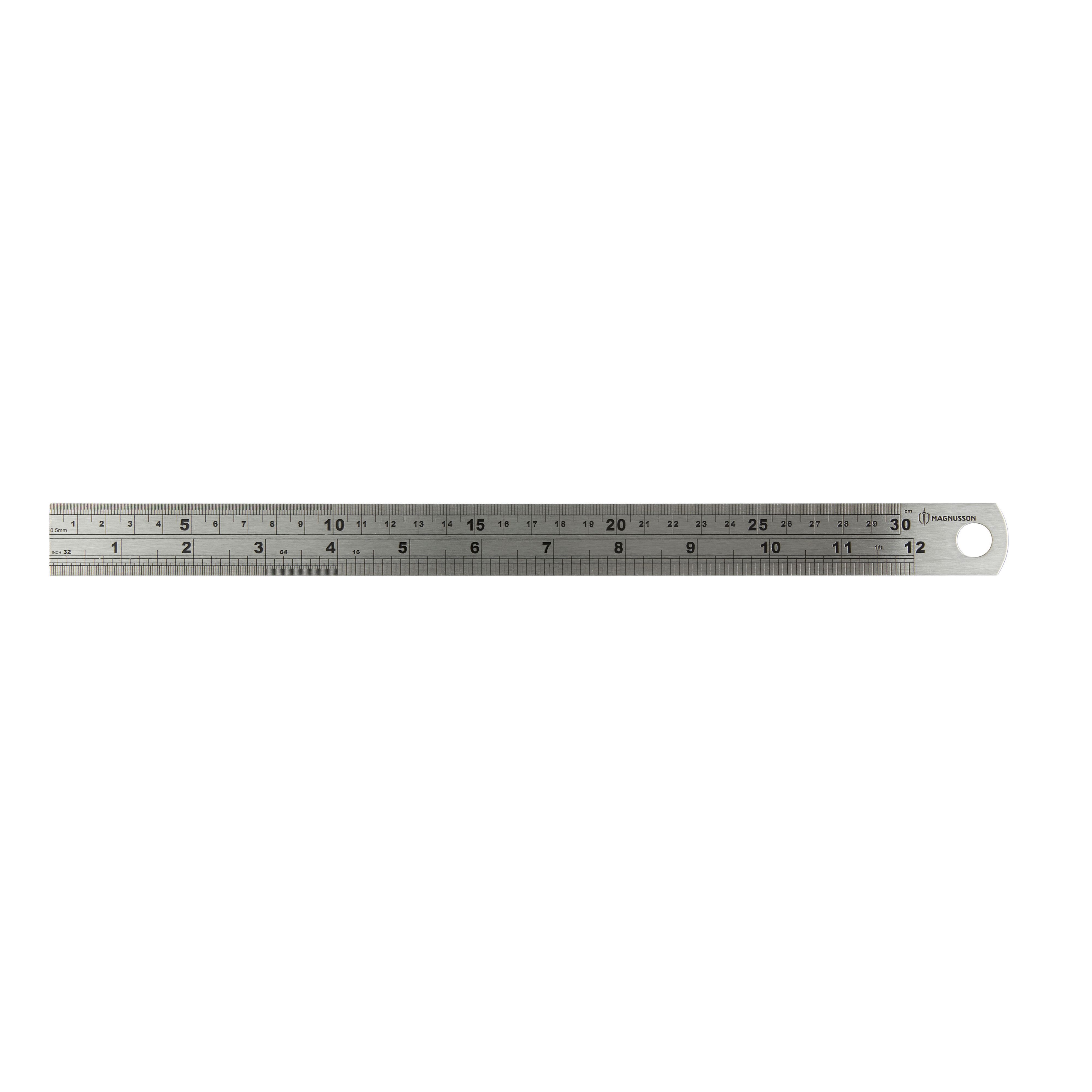Magnusson Non-foldable Steel Ruler, (L)0.3m | DIY at B&Q
