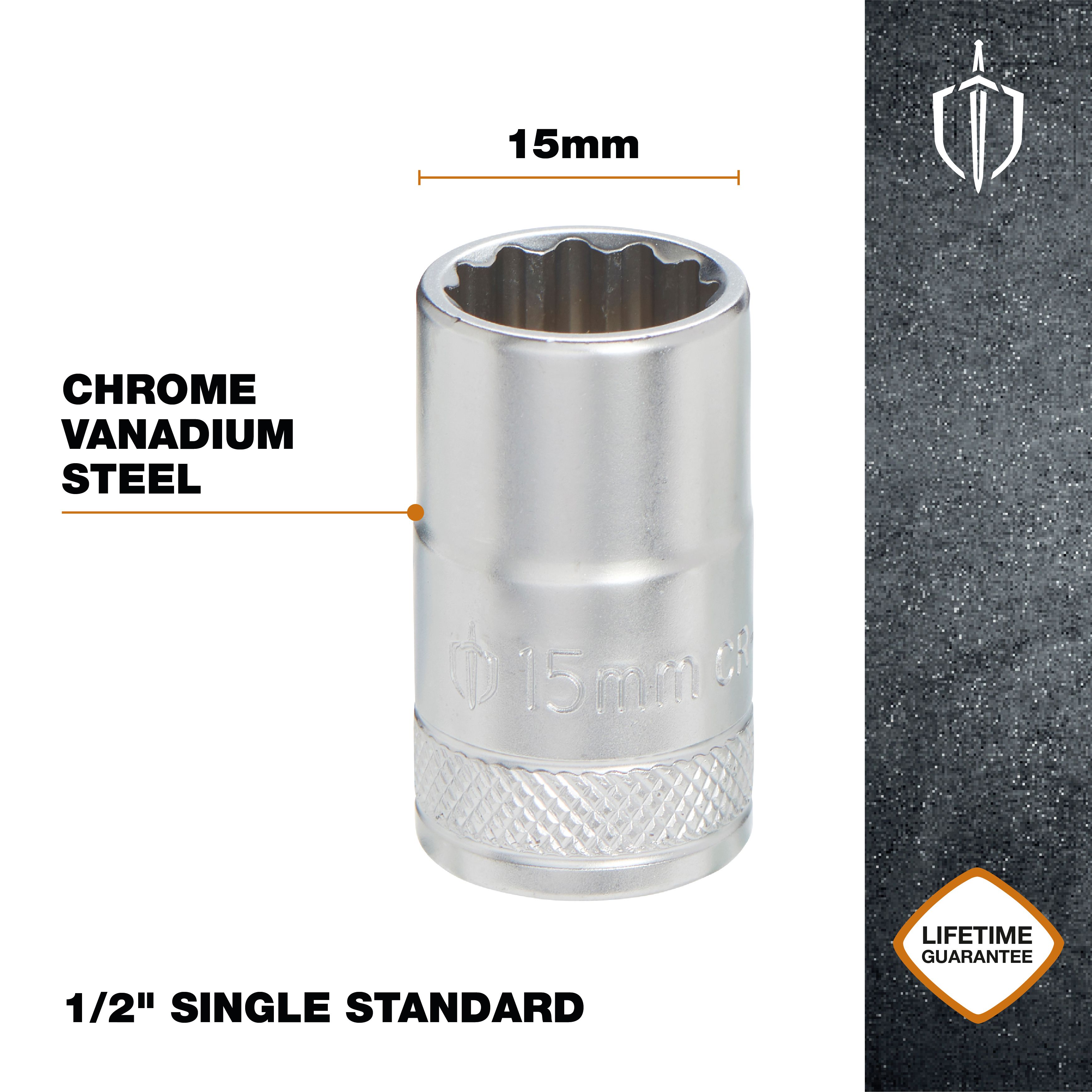 Magnusson ½" Standard Socket 15mm