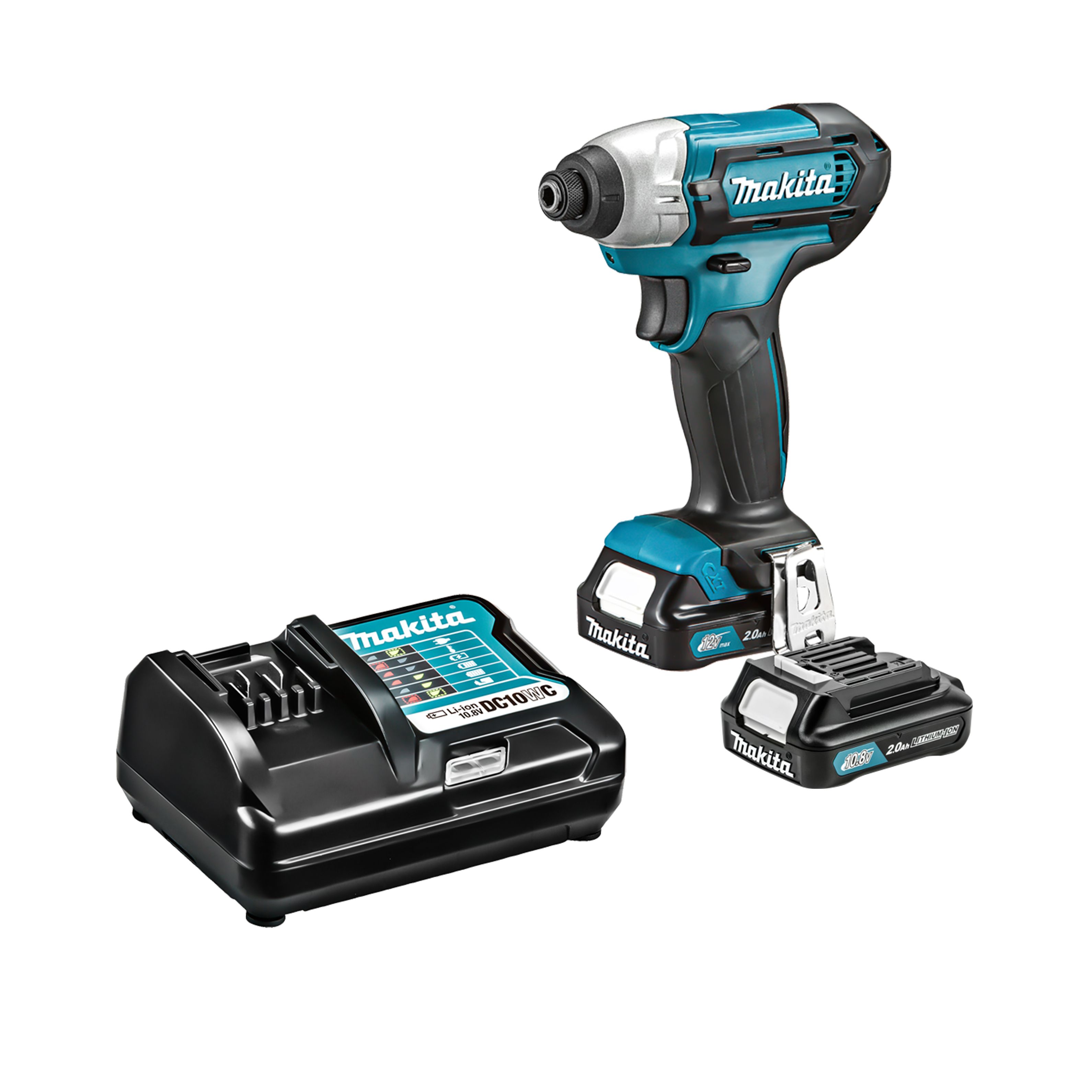 Makita 12V Li-ion Cordless Impact driver (2 x 2Ah) - TD110DWAE