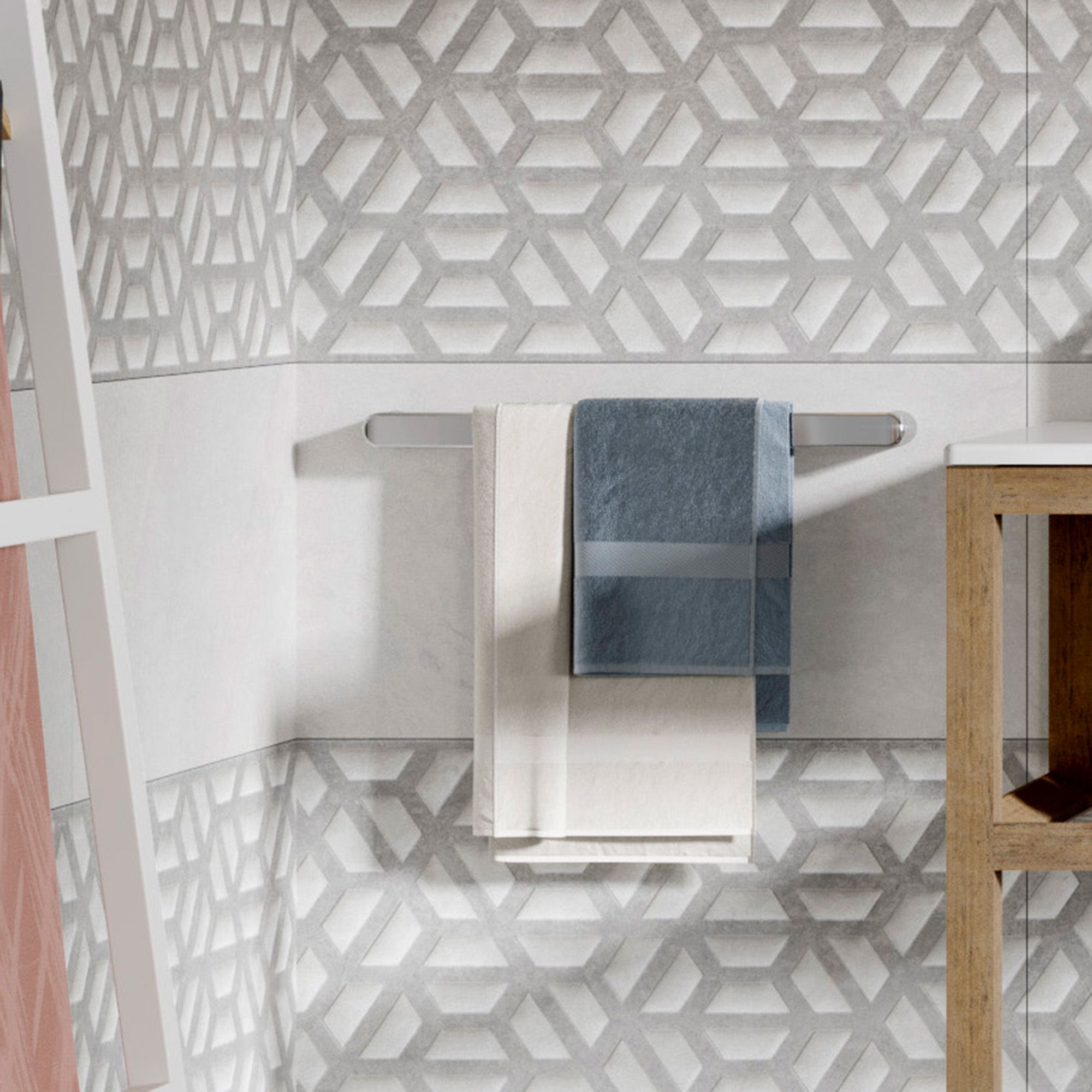 Manhattan Grey Matt Décor Ceramic Indoor Wall Tile, Pack of 5, (L)600mm ...