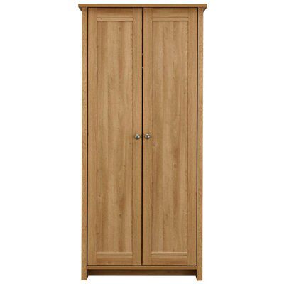 Manor Partial assembly required Oak effect 2 door Double Wardrobe (H ...
