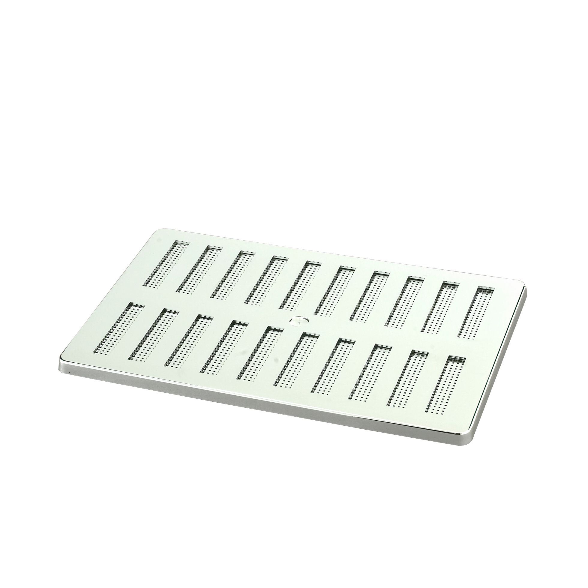 Manrose Chrome effect Rectangular Adjustable vent & Fly screen V1810C ...