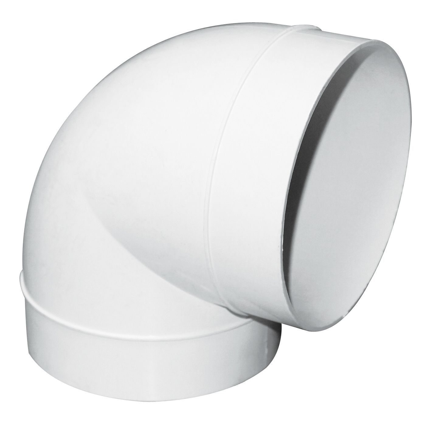 Manrose Ducting Single socket 44900 White Chrome effect Push-fit 90 ...