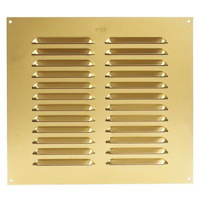 Manrose Gold effect Louvre vent V1850G, (H)229mm (W)229mm | DIY at B&Q