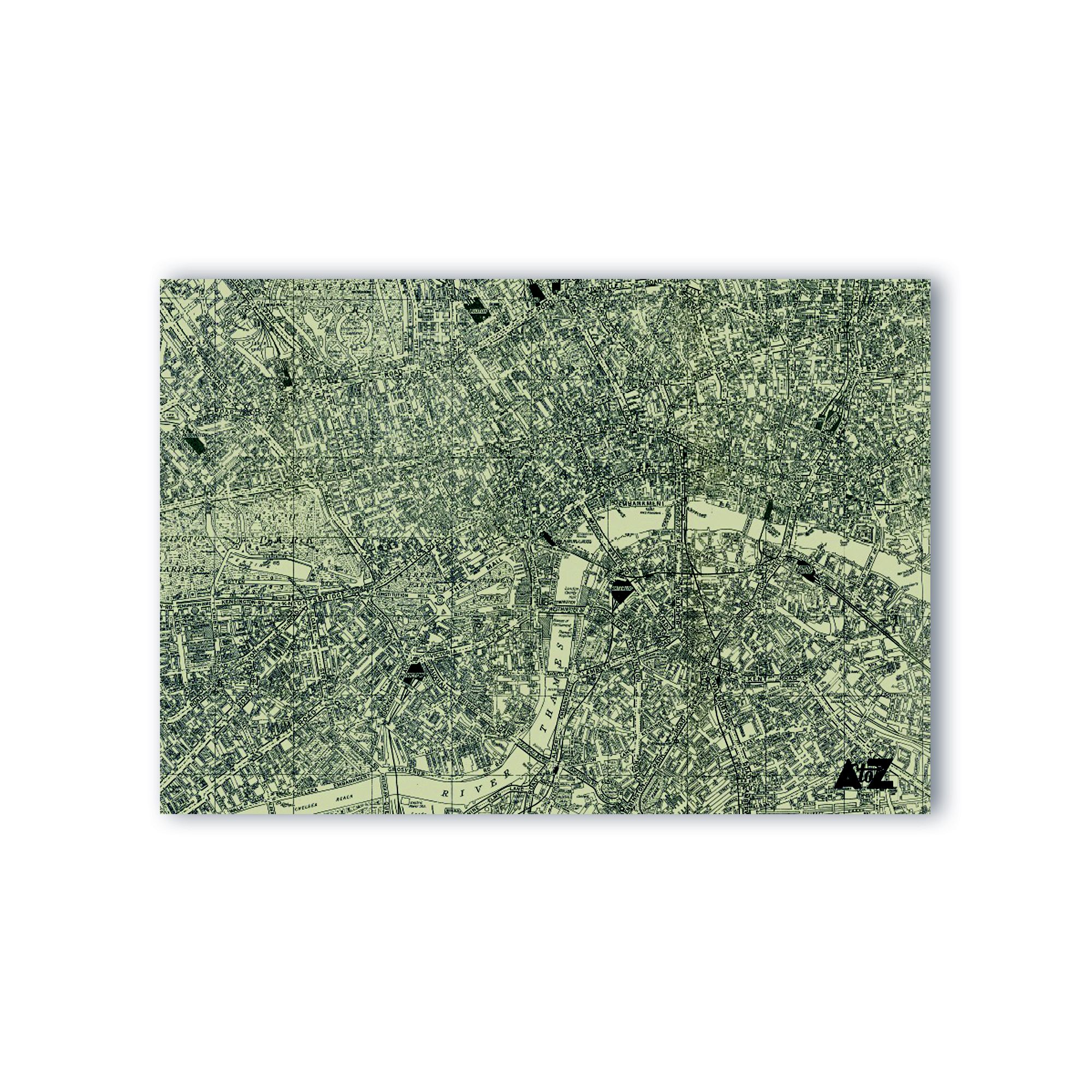 Map Black & white Canvas art (W)1600mm (H)1100mm | DIY at B&Q