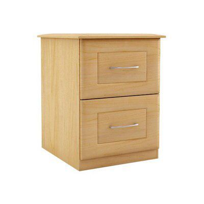 Maple effect 2 Drawer Ready assembled Chest of drawers (H)575mm (W ...