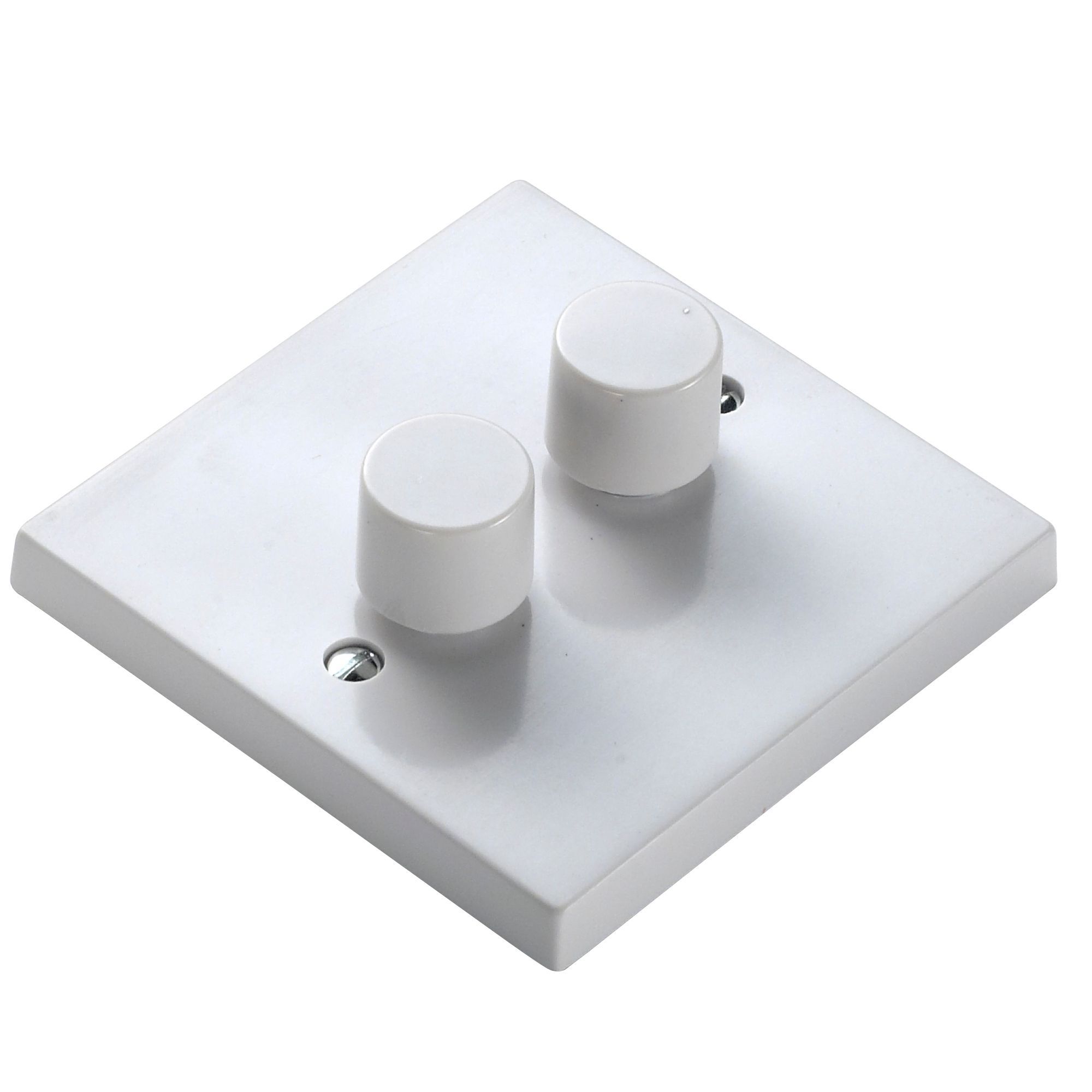 Marbo 2 way Double White Dimmer switch | DIY at B&Q