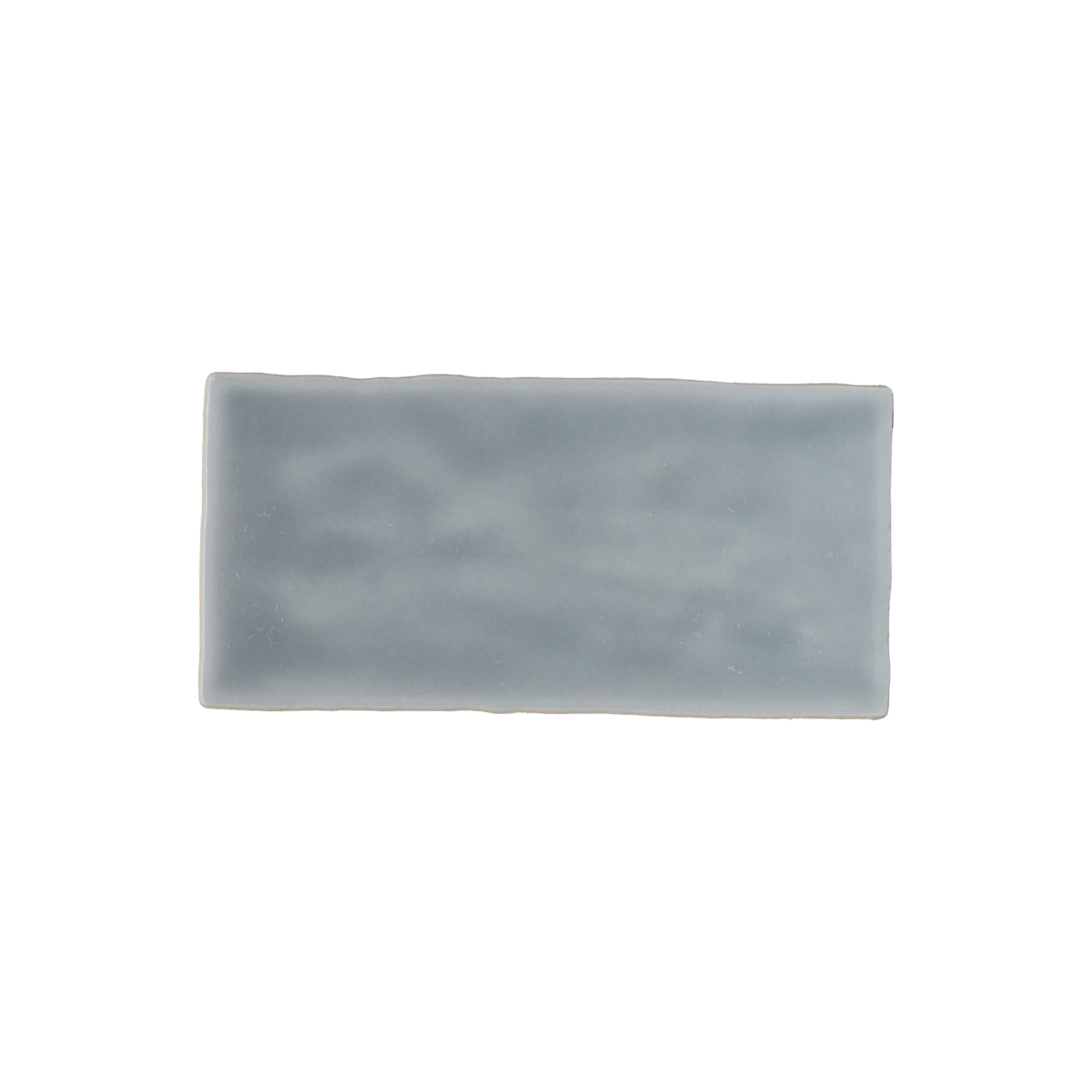 Maremar Misty Blue Gloss Ceramic Indoor Wall tile, Pack of 60, (L)130mm (W)65mm