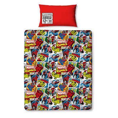 Marvel Comic book Multicolour Single Bedding set | DIY at B&Q