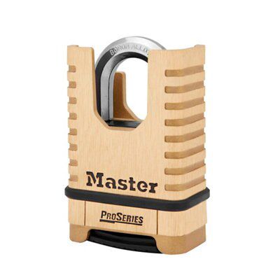 Master Lock Pro-Series Open shackle Padlock (W)57mm | DIY at B&Q