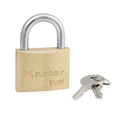 Buy Master Lock V-Line 4 pin tumbler cylinder Open shackle Padlock (W ...