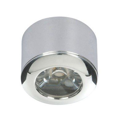 Masterlite Chrome effect Mains-powered LED Cabinet light IP20, Pack of 3