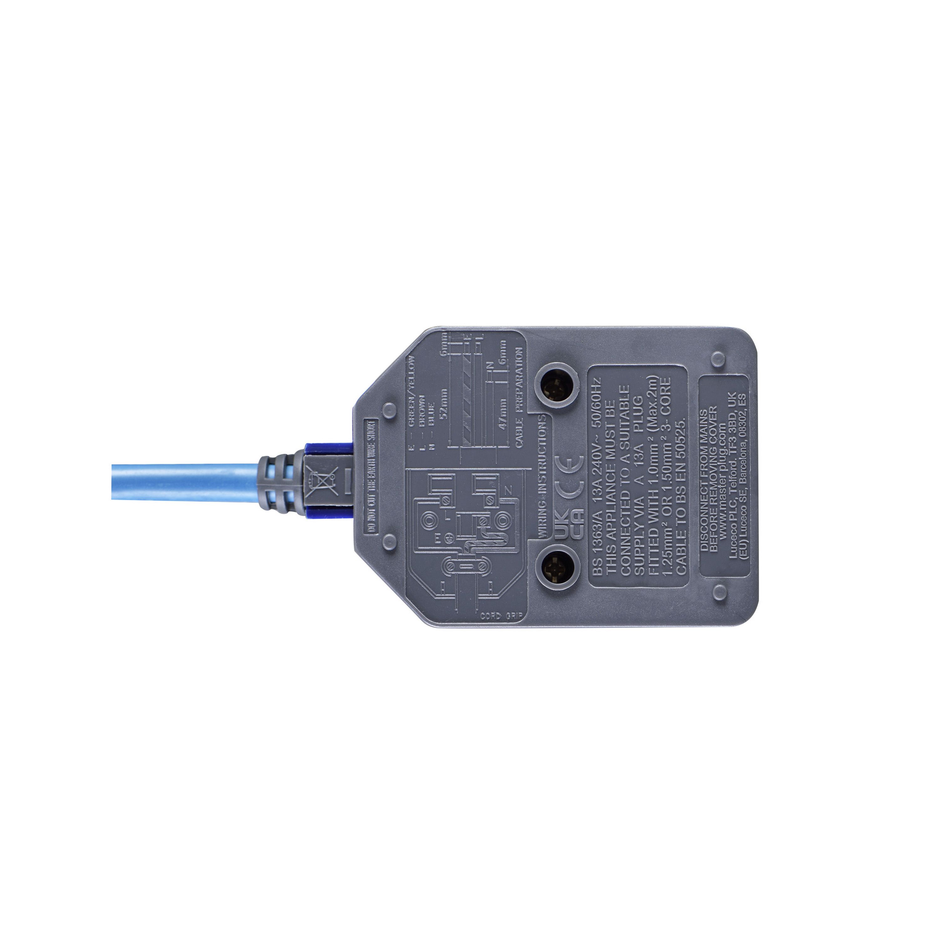 Masterplug EXS13110/WP-MS 1 socket 13A Blue Extension lead, 10m