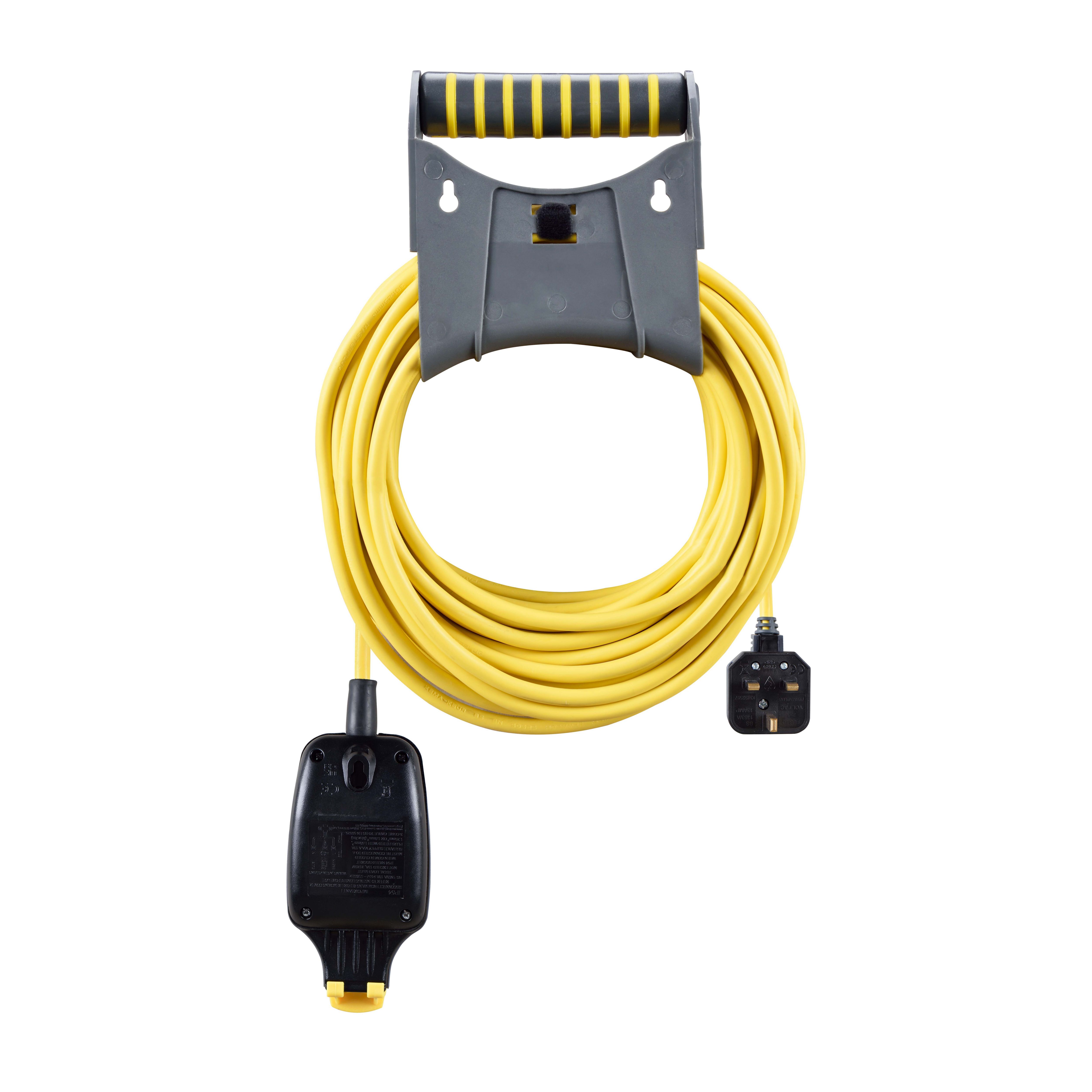 Masterplug EXU1513/1IPY/CHT-BD IP54 Rated 1 socket 13A Grey & yellow ...