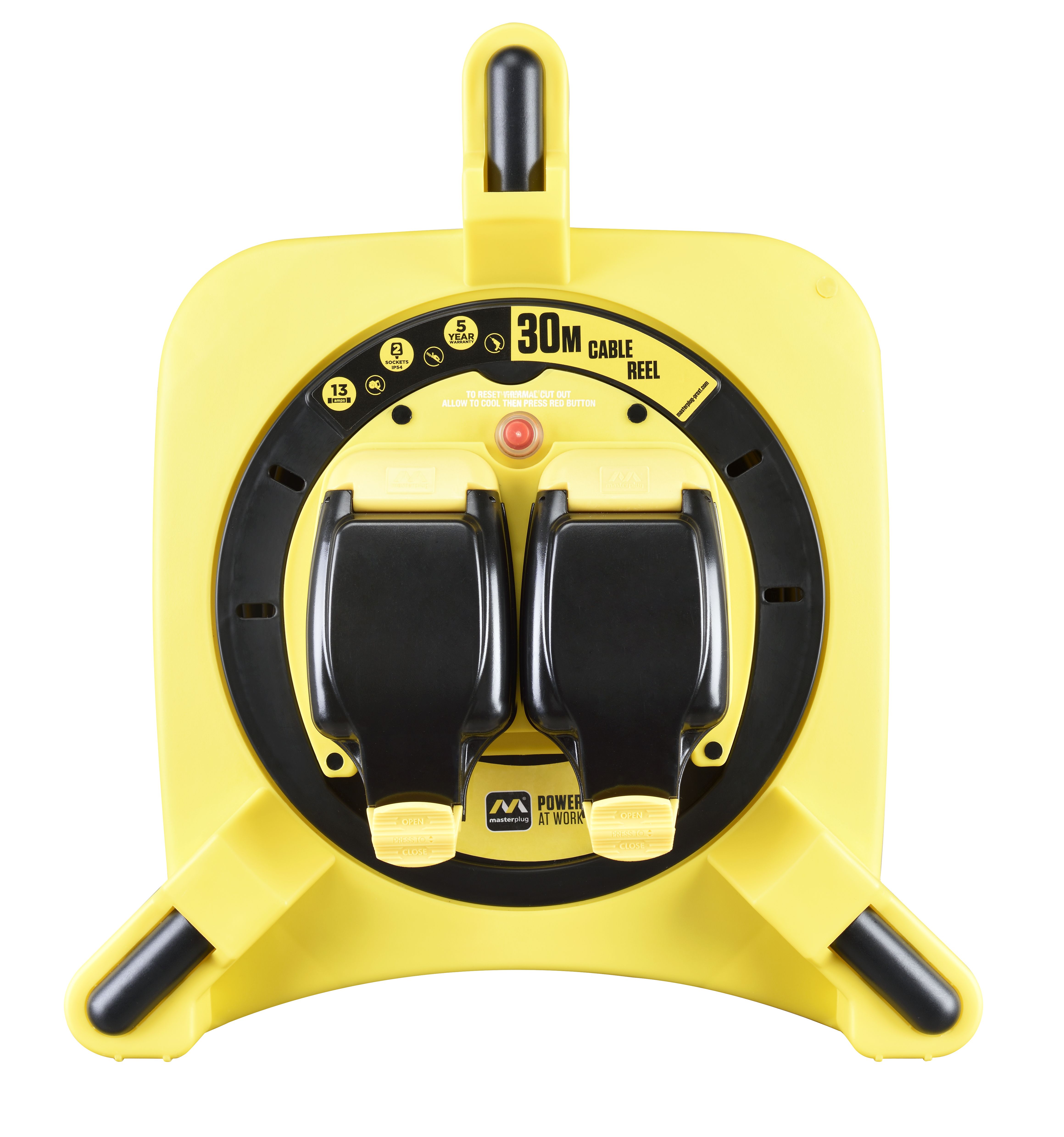 Masterplug IP54 Rated 2 socket Yellow & black Indoor & outdoor Cable ...