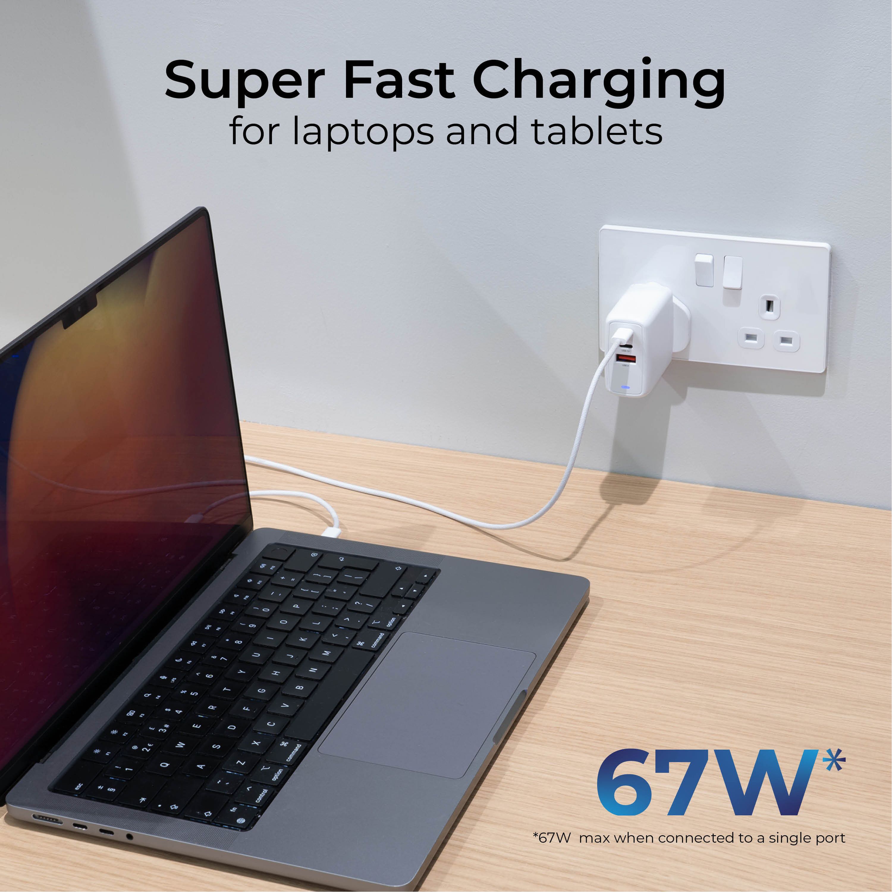 Masterplug USB adaptor plug for Android, iOS & Windows