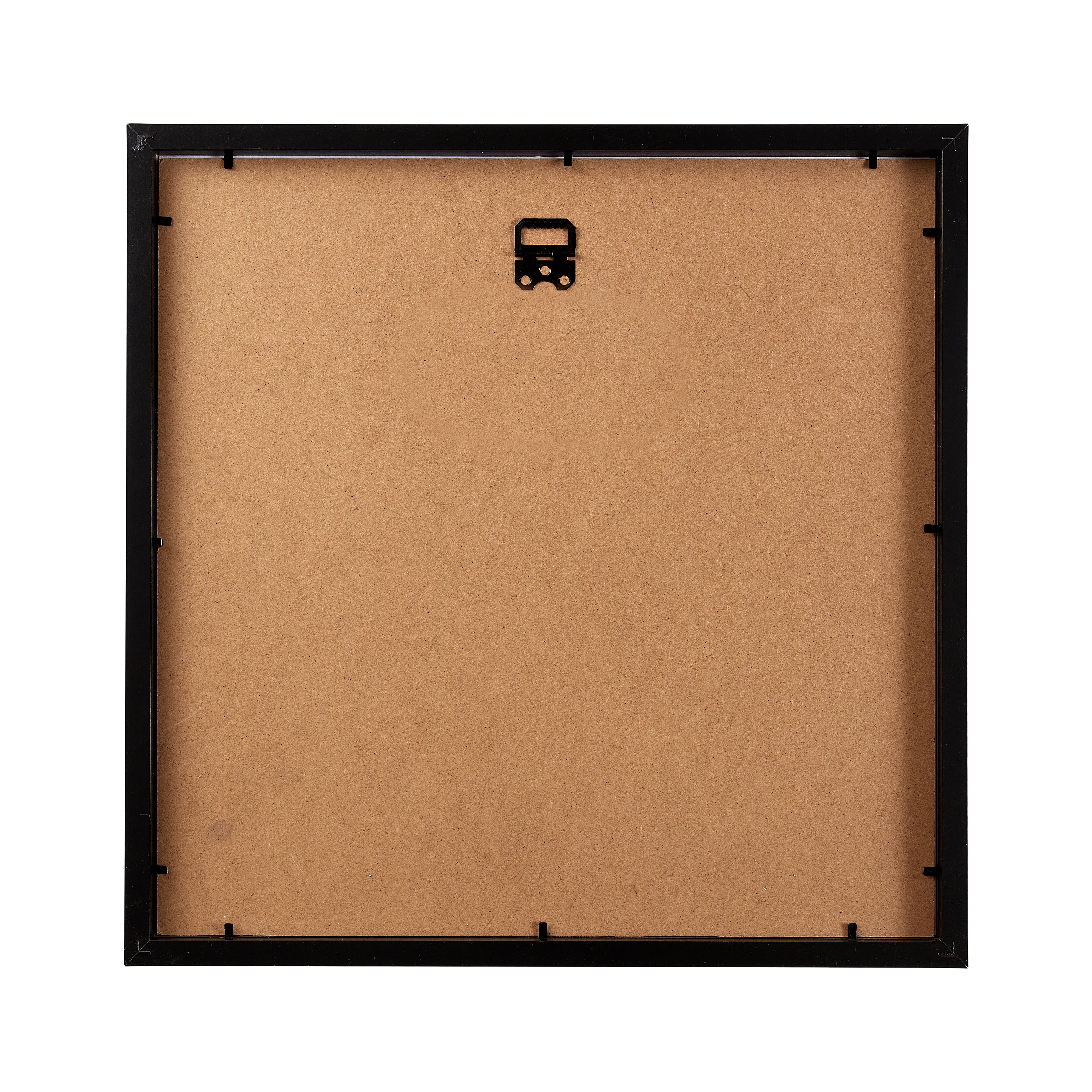 Matt Black Pine effect Plain Single Picture frame (H)42.6cm x (W)42.6cm