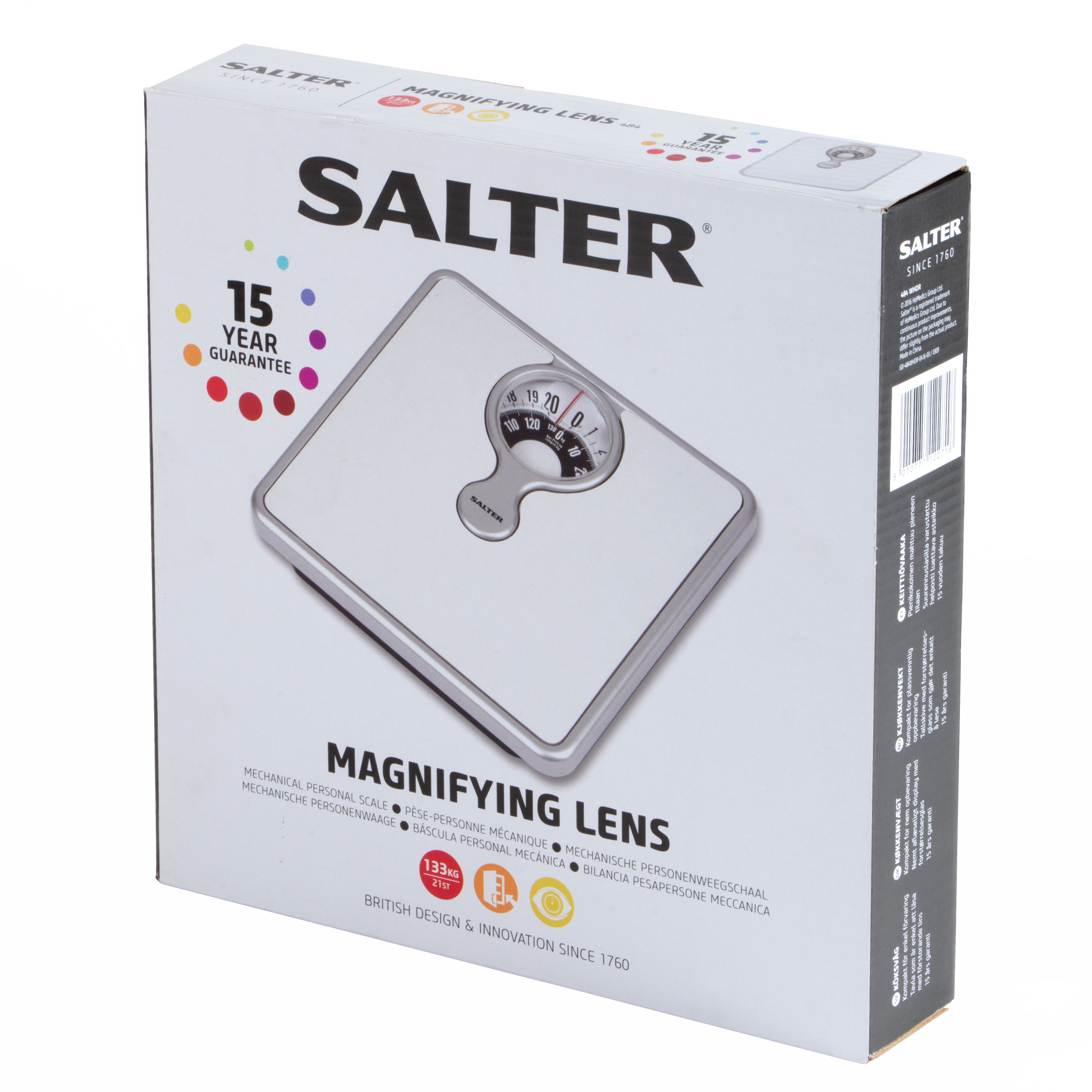 Matt White Compact Mechanical Bathroom scales