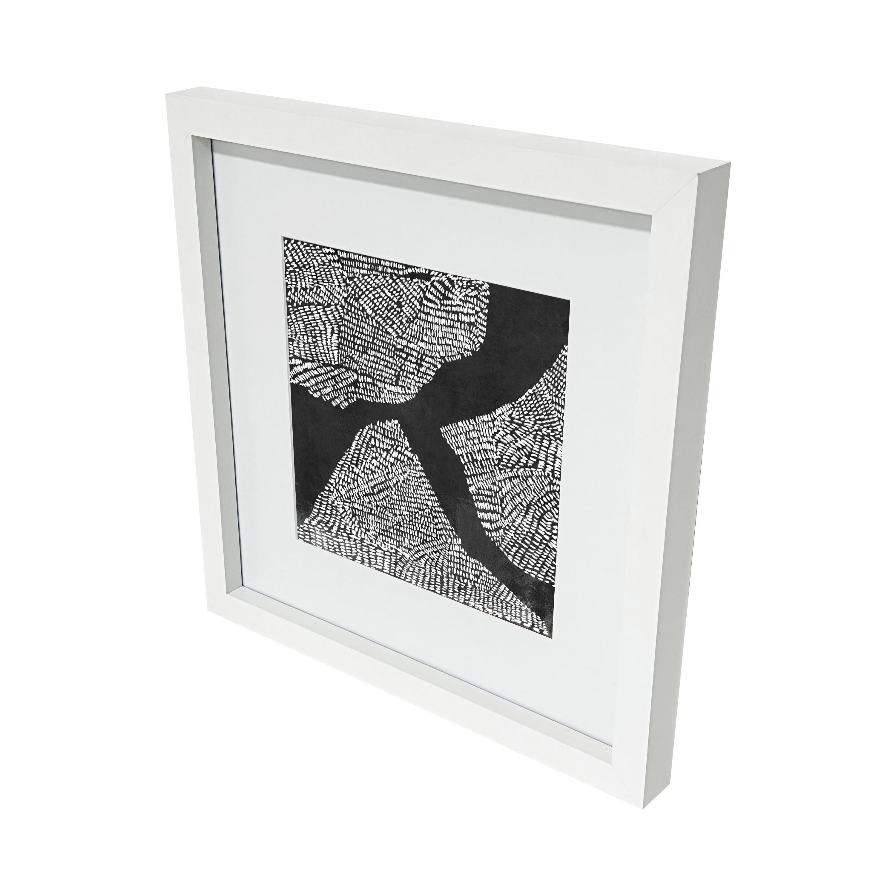 MATT WHITE PINE EFFECT PLAIN SINGLE PICTURE FRAME (H)42.6CM X (W)42.6CM