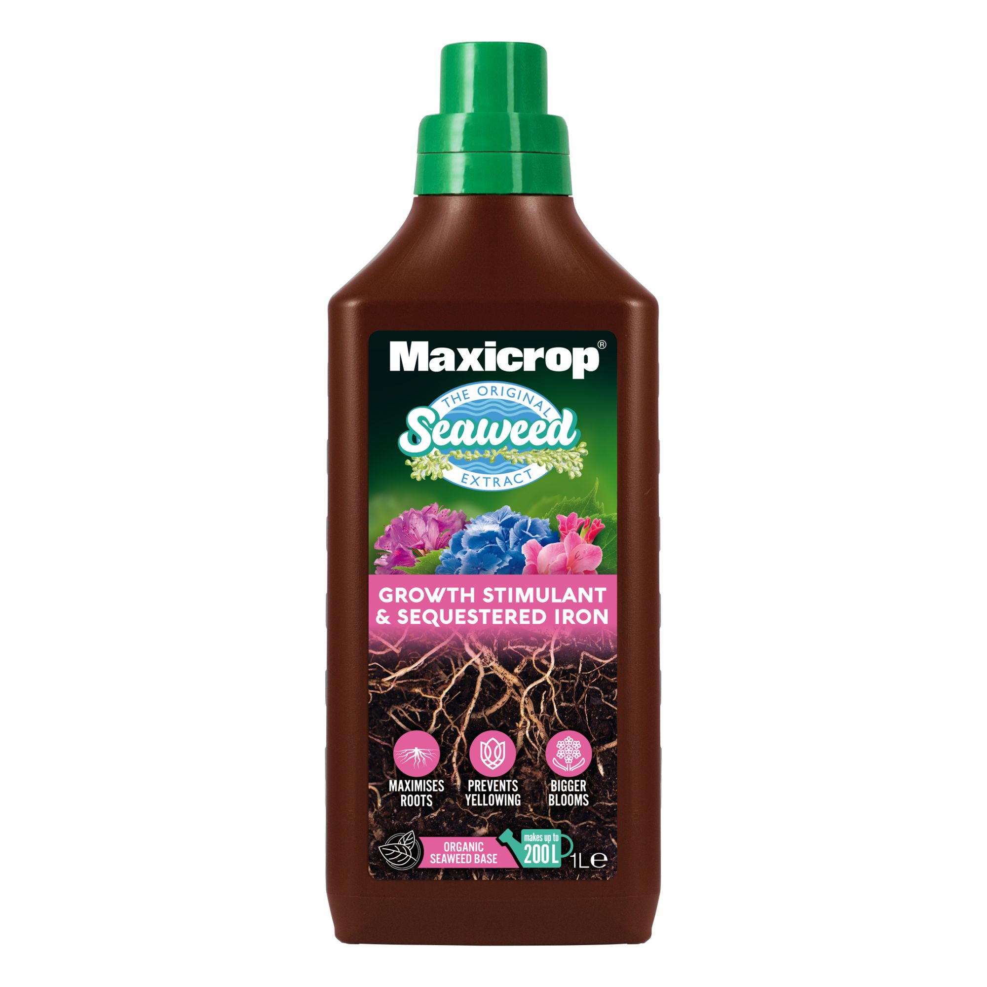 Maxicrop Liquid Growth stimulant & sequestered iron, 1L