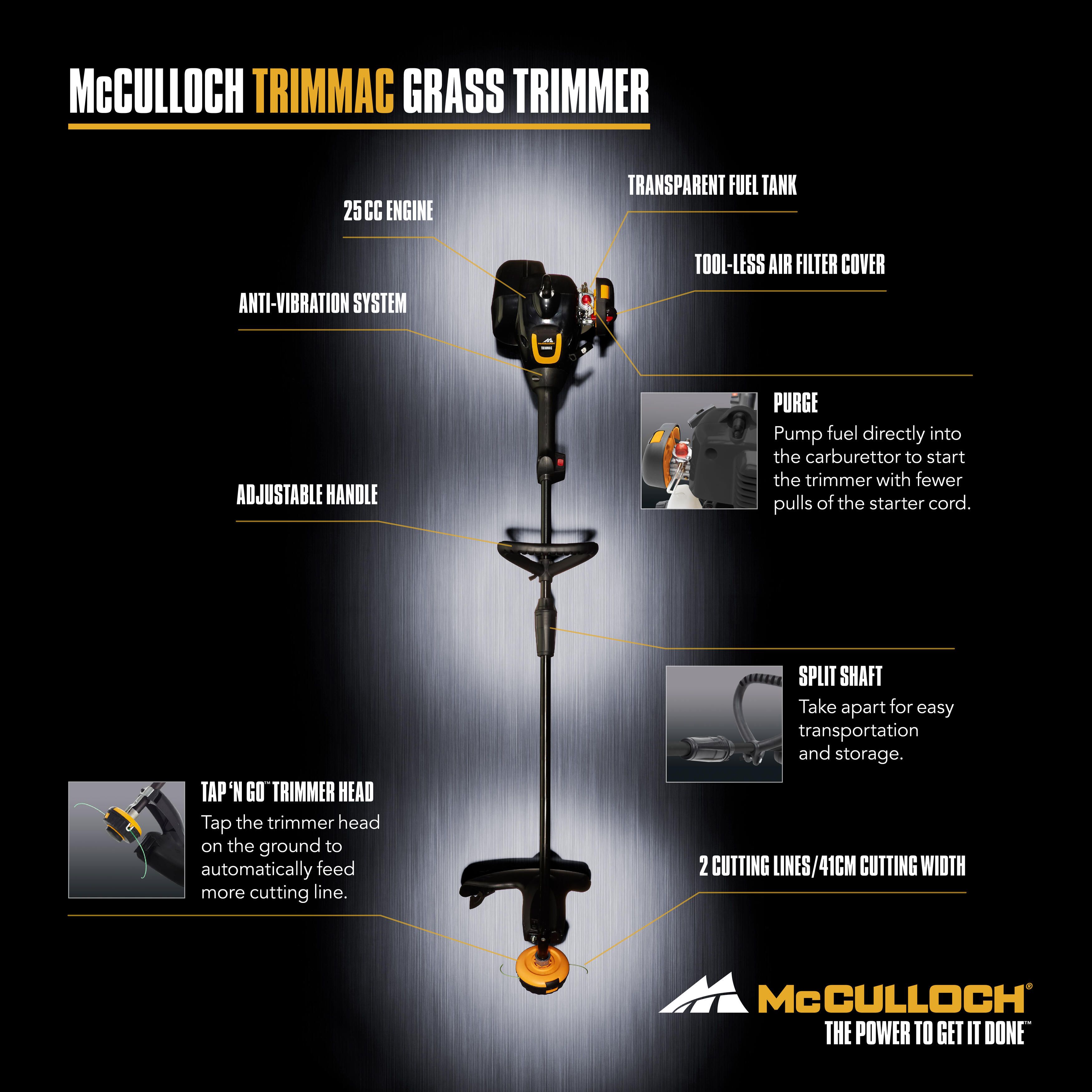 Mcculloch petrol strimmer store