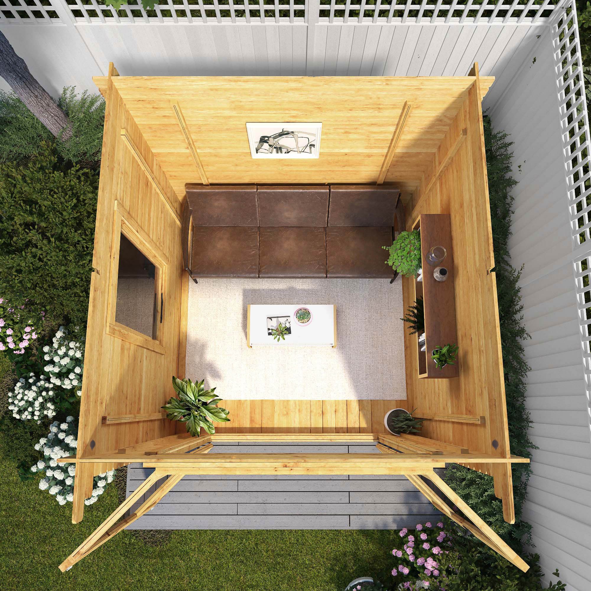 Mercia 8x8 ft with Double door Pent Cabin