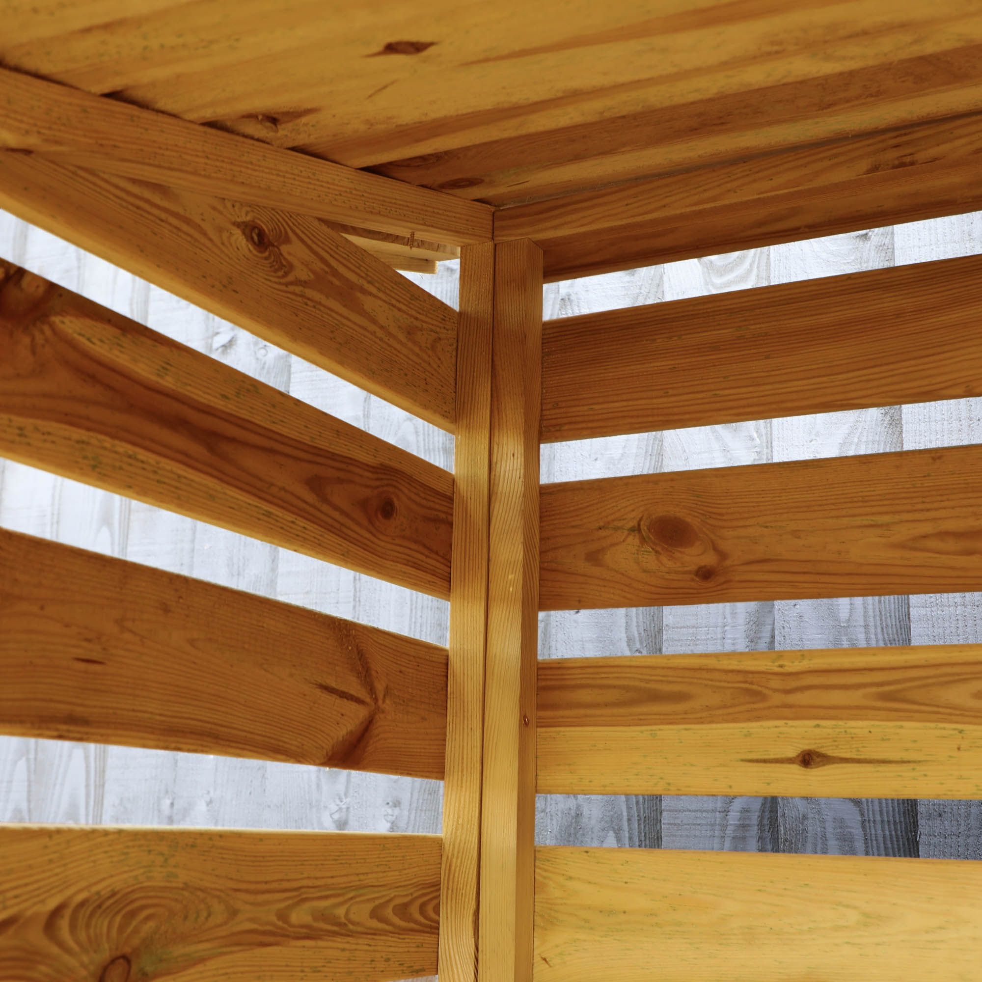 Mercia Double Wooden Log store