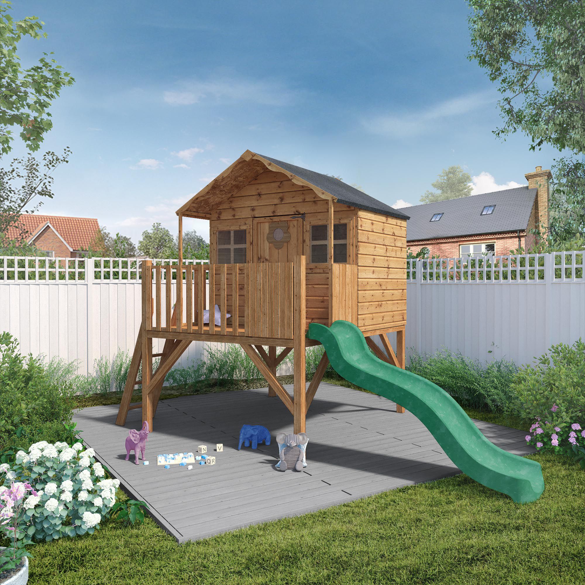 Mercia Playhouse with slide