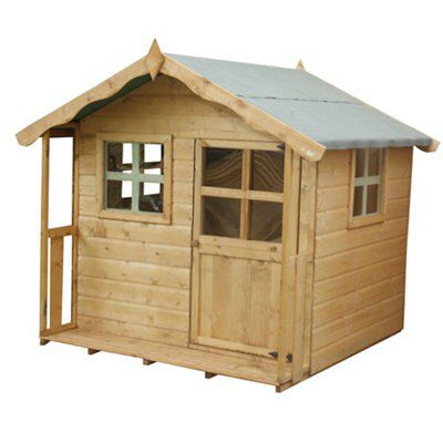 Mercia Poppy Apex Shiplap Wooden Playhouse - Assembly service included