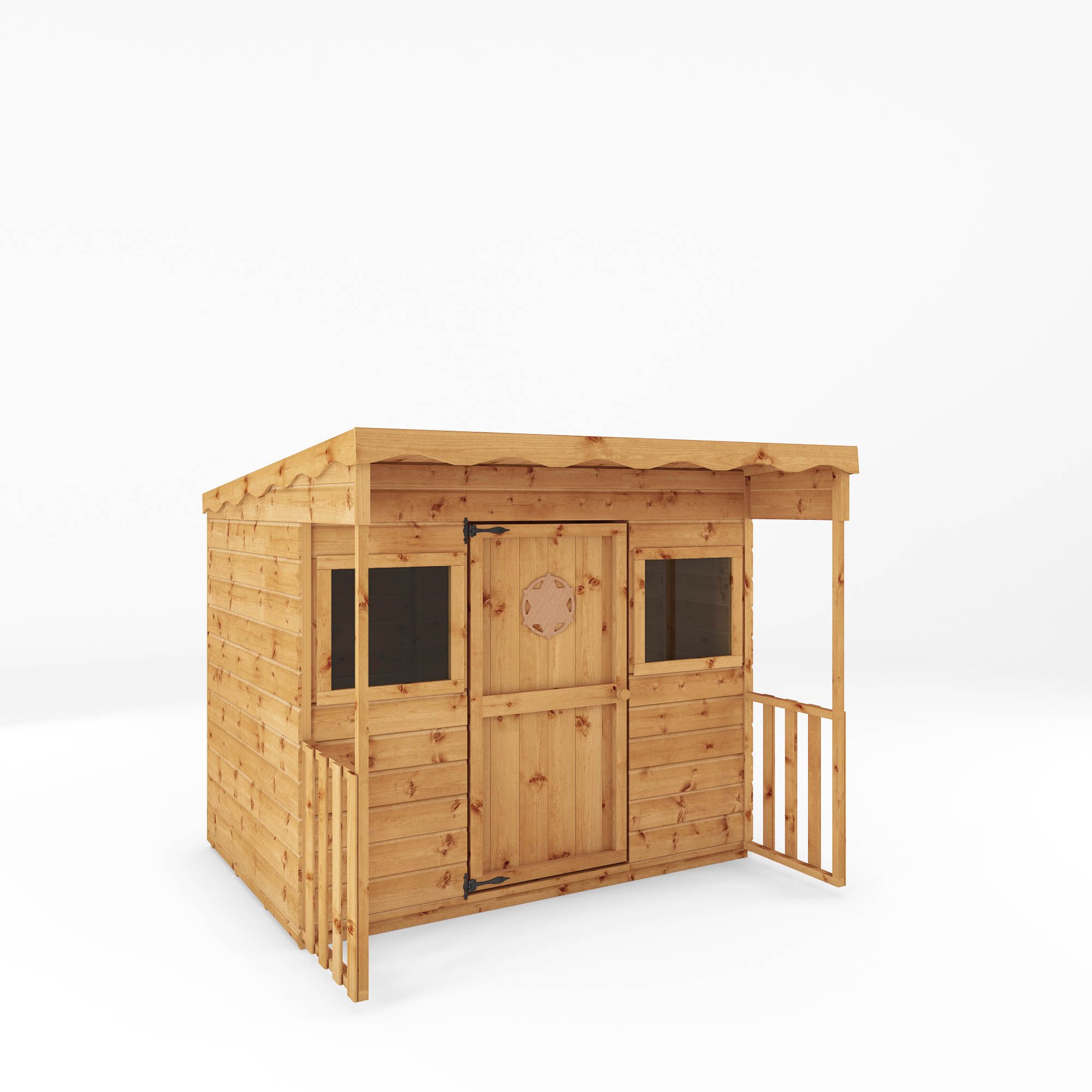 Mercia Timber Brown Playhouse - 6x5 ft
