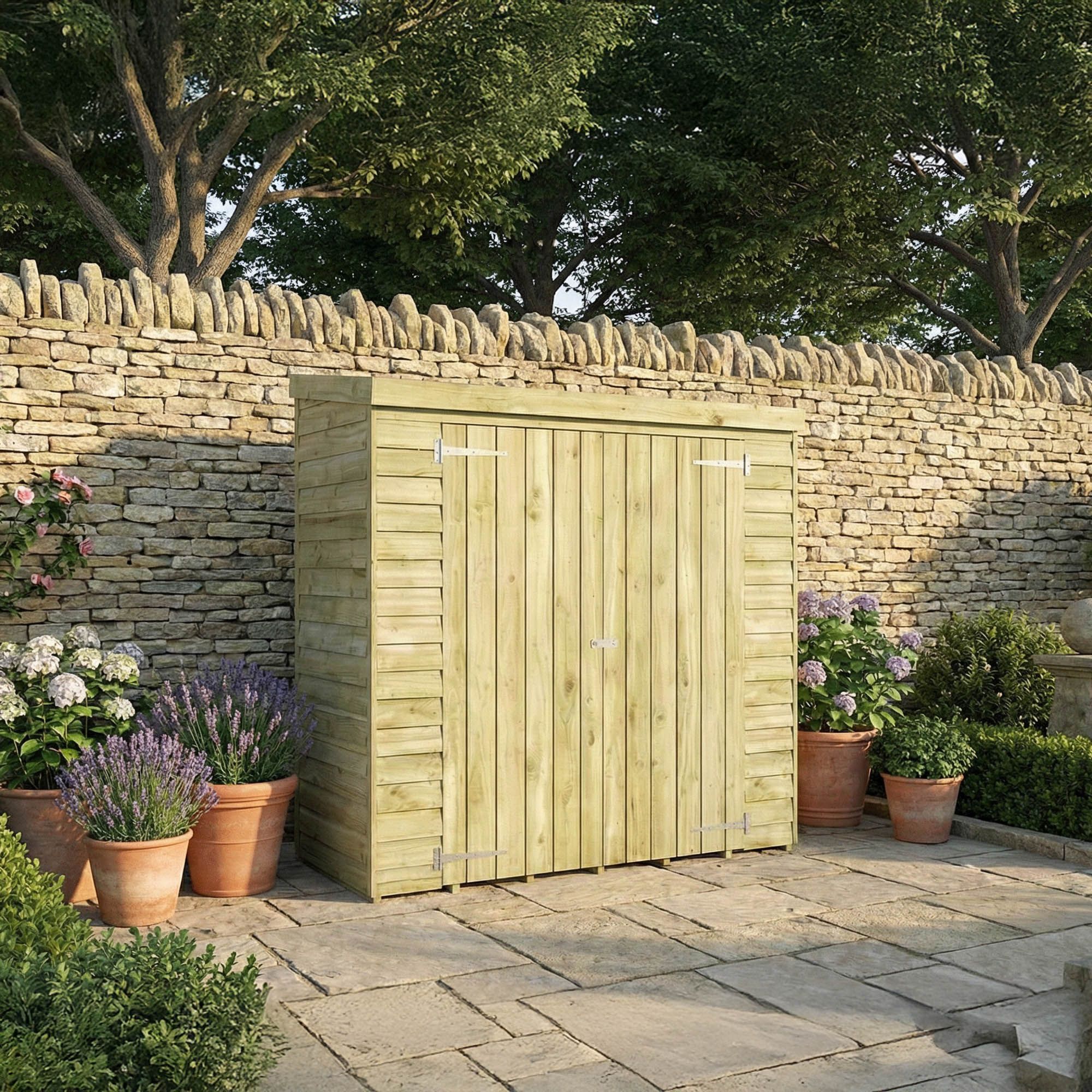 Mercia Wooden Garden storage (W)181cm (D)85cm (H)196cm